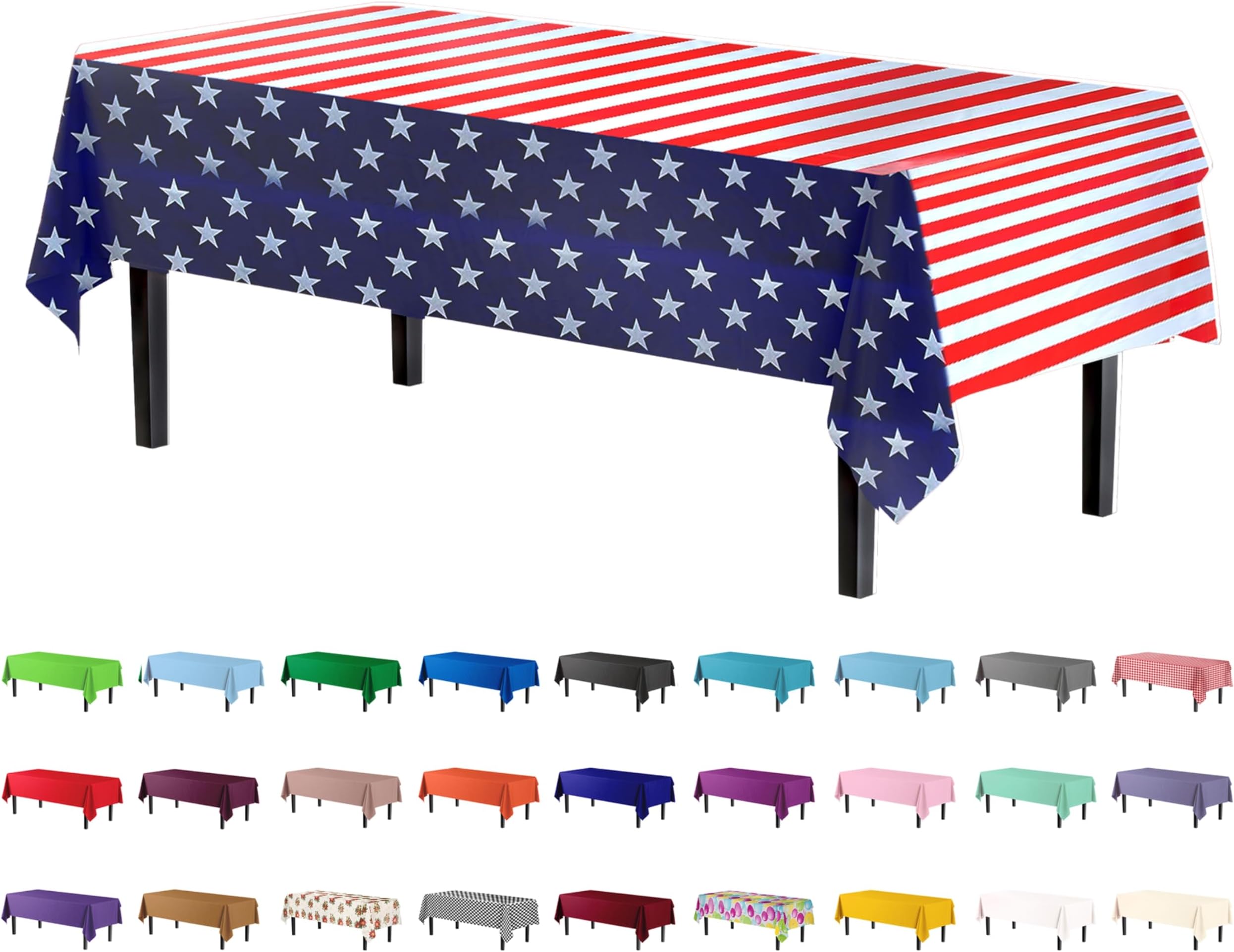 Amazon.com: Unibyby 4th of July Tablecloth, Patriotic Table Cloth 60 x ...