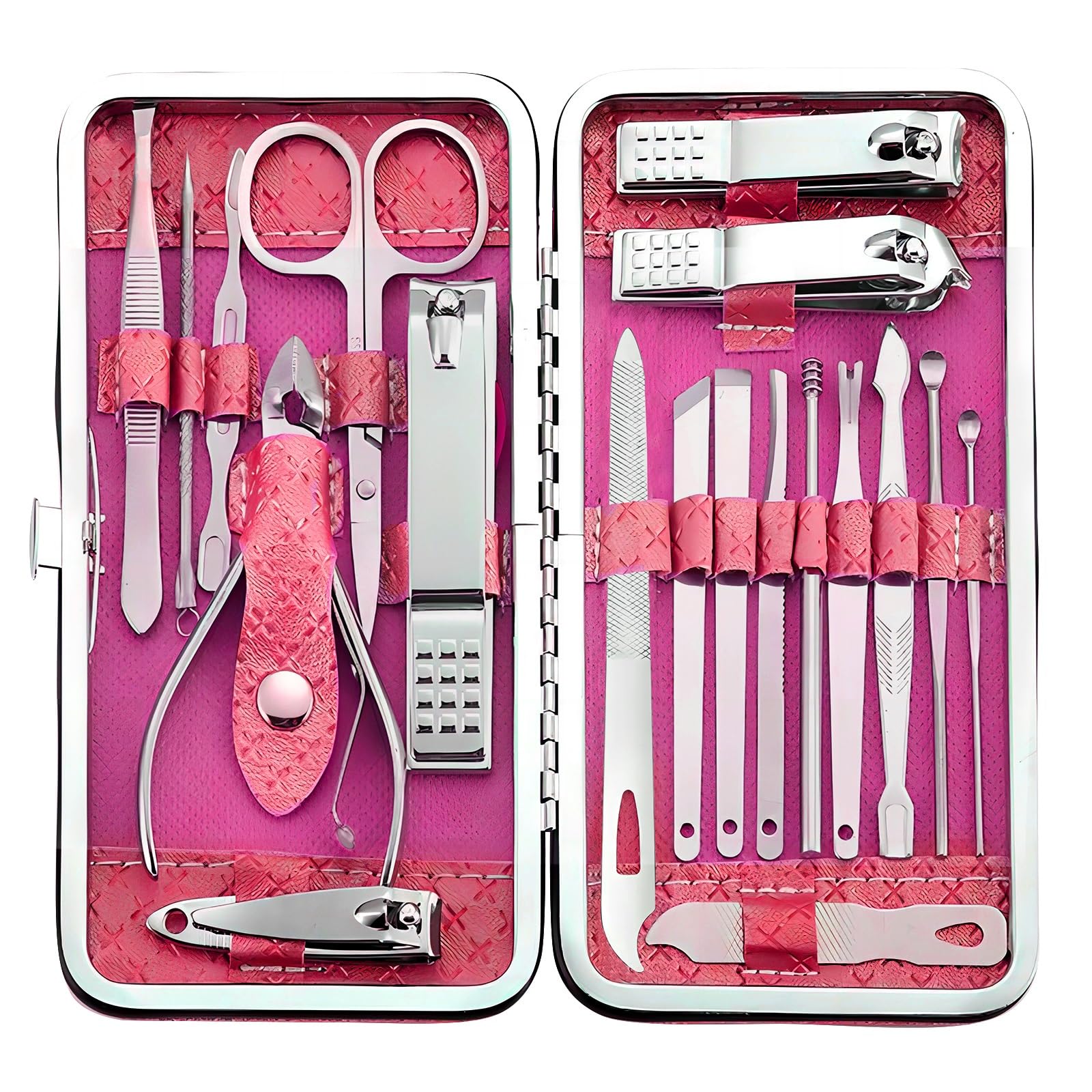 Amazon.com : Manicure Set - 19 in 1 Professional Nail Clippers Pedicure ...