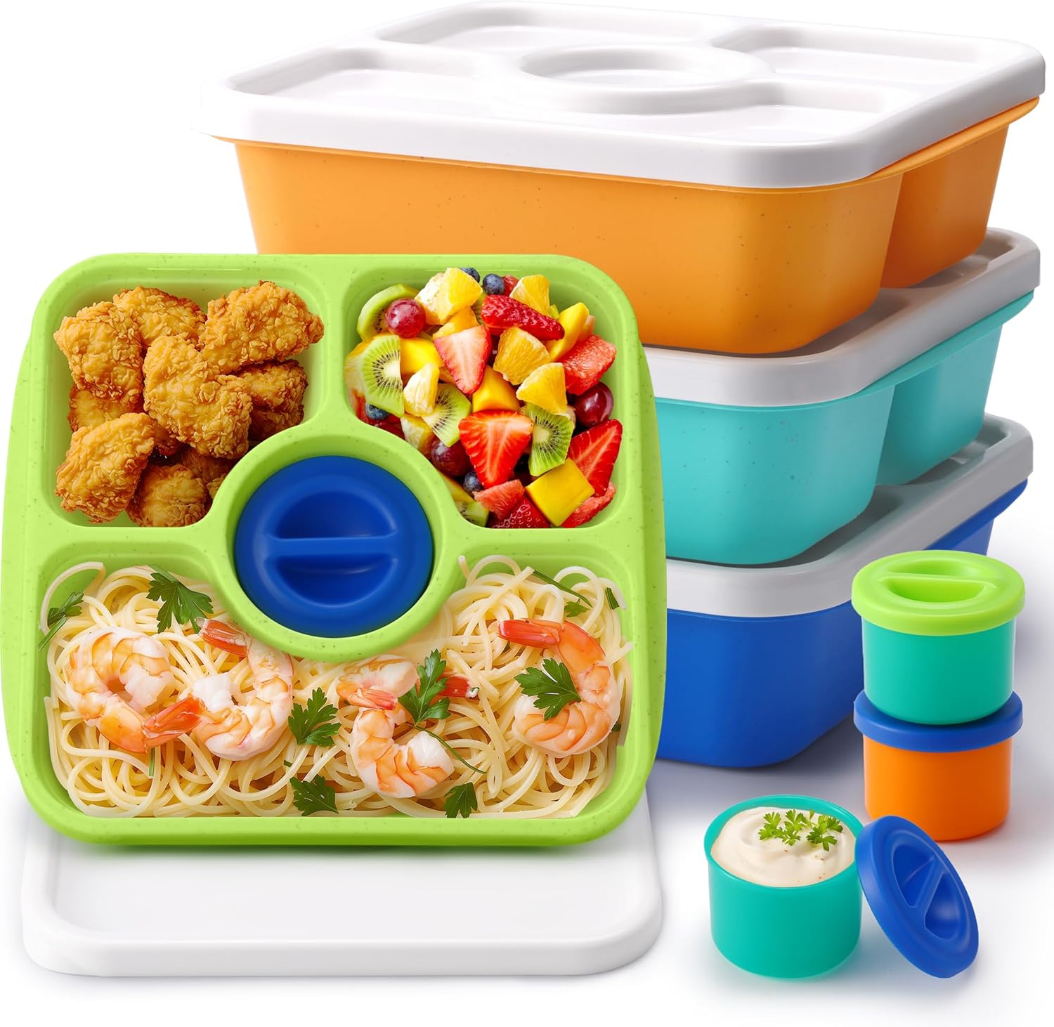 Amazon.com: Sunhanny Bento Snack Box Containers, Kids Adults Bento ...