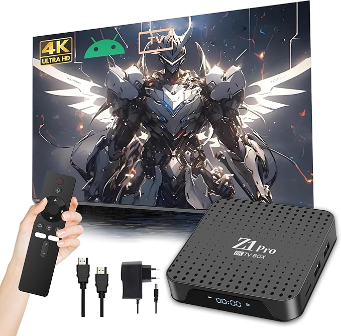 Amazon.com: Z1 Pro Android 10.0 TV Box, 4K Ultra HD Smart Box for TV ...