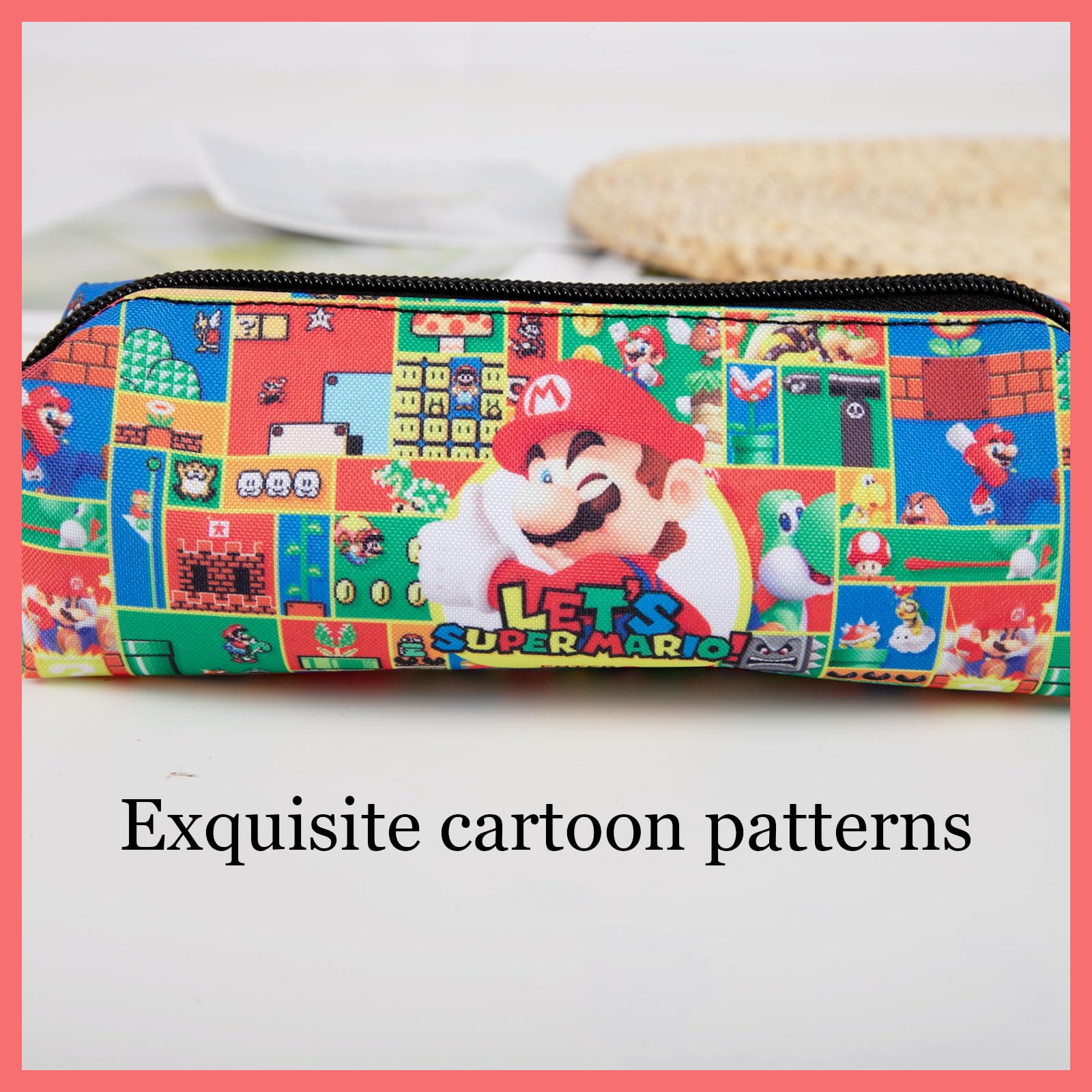 Snapklik.com : Cool Pencil Case - Red Pencil Pouch Gaming Kawaii Pencil ...