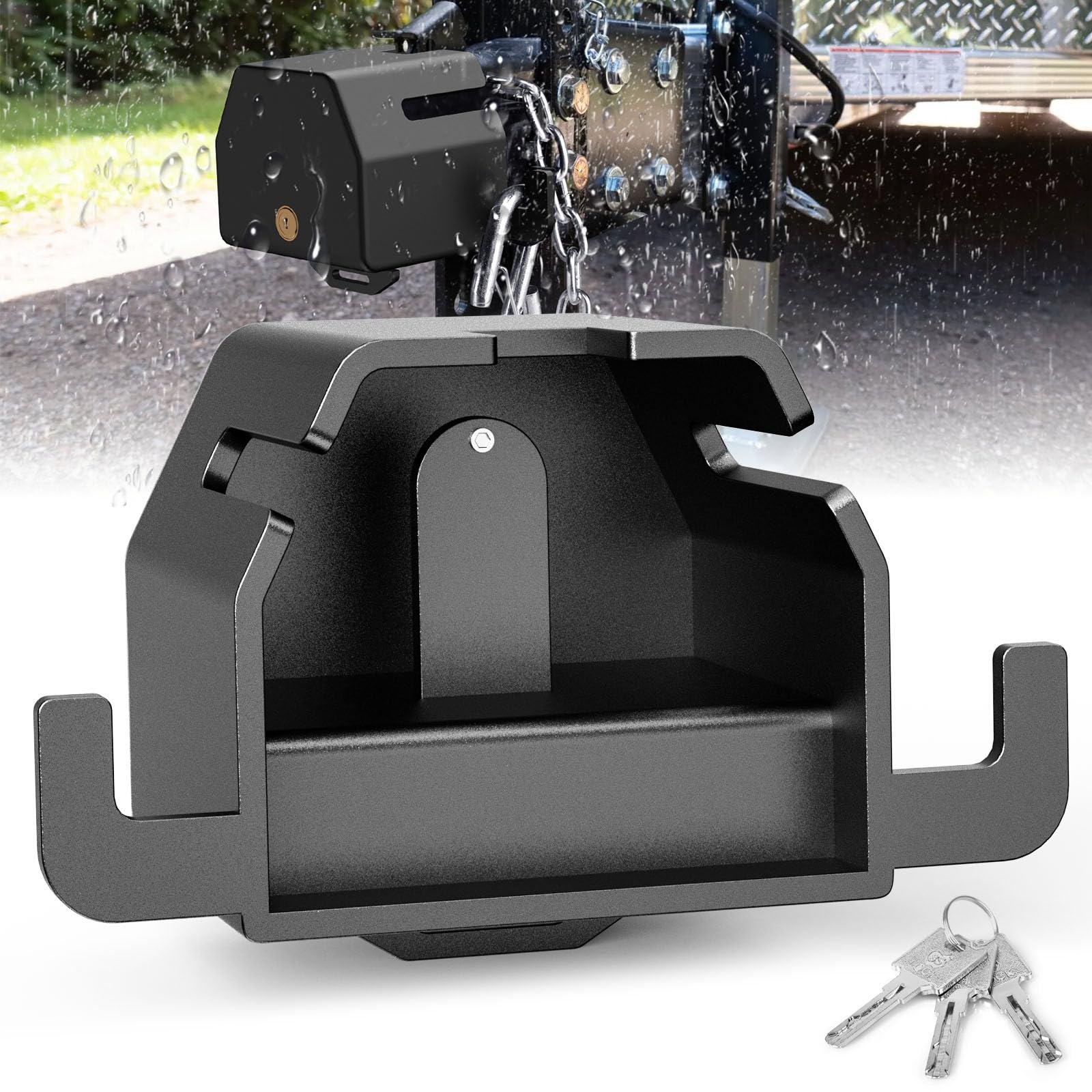 Amazon.com: NenNicht Trailer Hitch Lock, Anti Theft Trailer Coupler ...