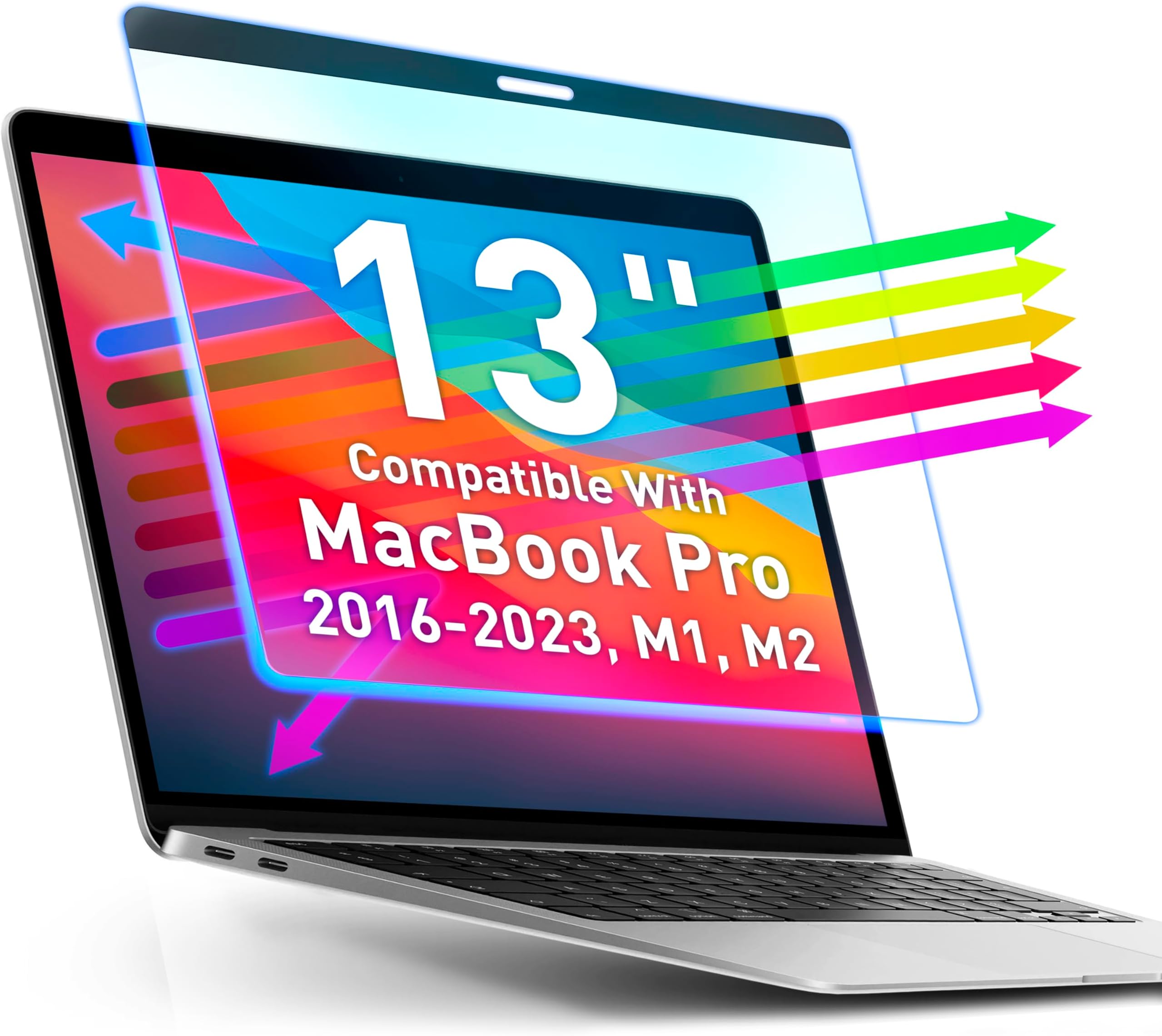Amazon.com: Mamol Magnetic Laptop Privacy Screen 13.3 & 13.4 inch ,16: ...