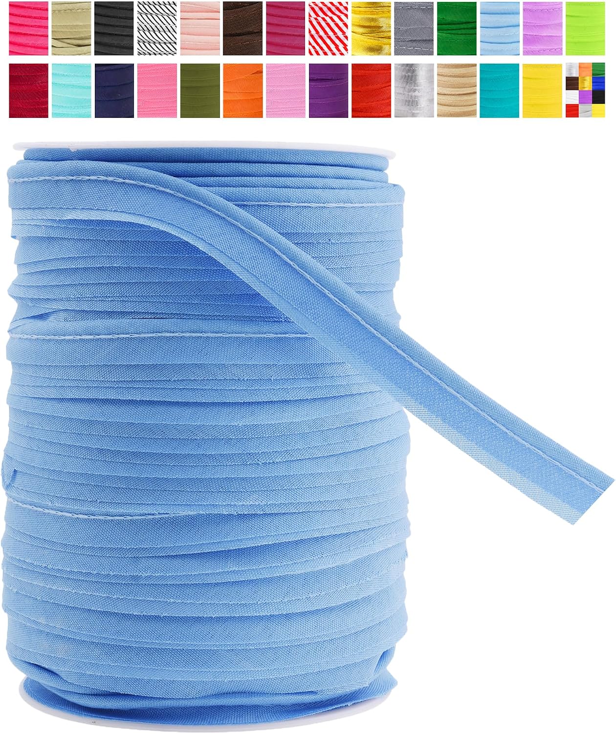 Amazon.com: Mandala Crafts Steel Blue Maxi Piping Bias Tape with ...