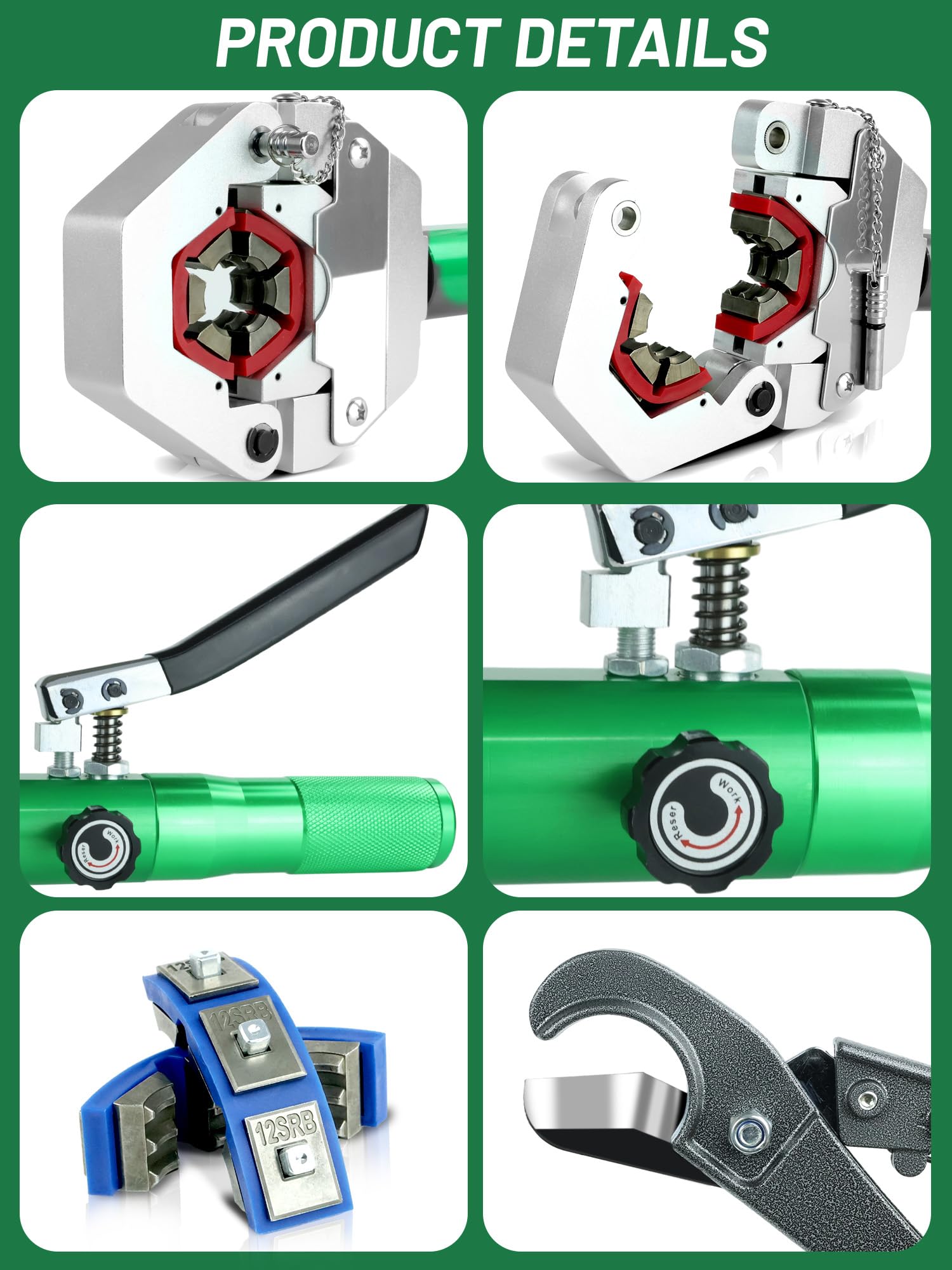 Snapklik.com : Hydraulic Hose Crimper AC Crimping Tool For Barbed And ...