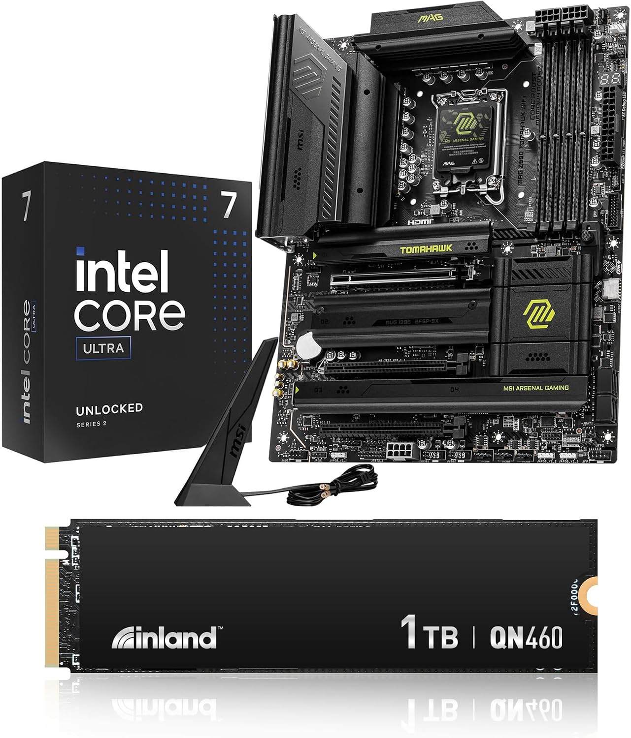Amazon.com: Inland 3-in-1 Combo: Intel Core Ultra 7 265K CPU w/MSI MAG ...