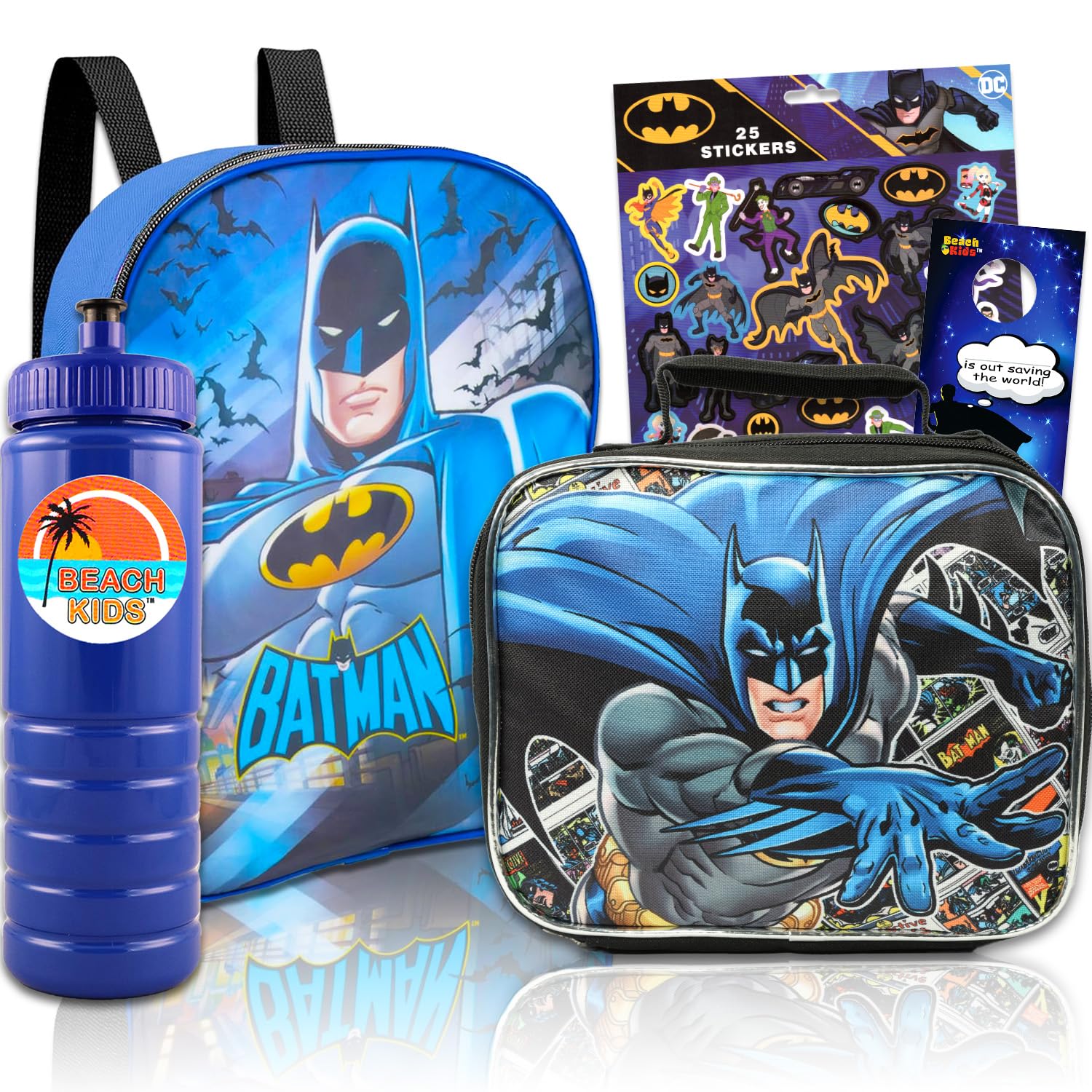 Amazon.com: Batman Backpack and Lunch Box Set - Mini Batman Backpack ...