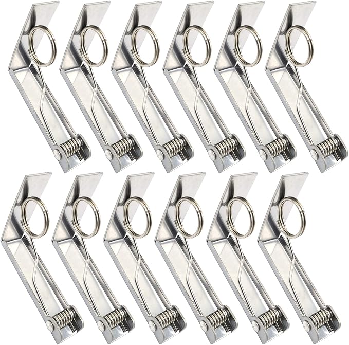 Amazon.com: Latomex Tablecloth Clips 12 Packs Picnic Table Clips ...