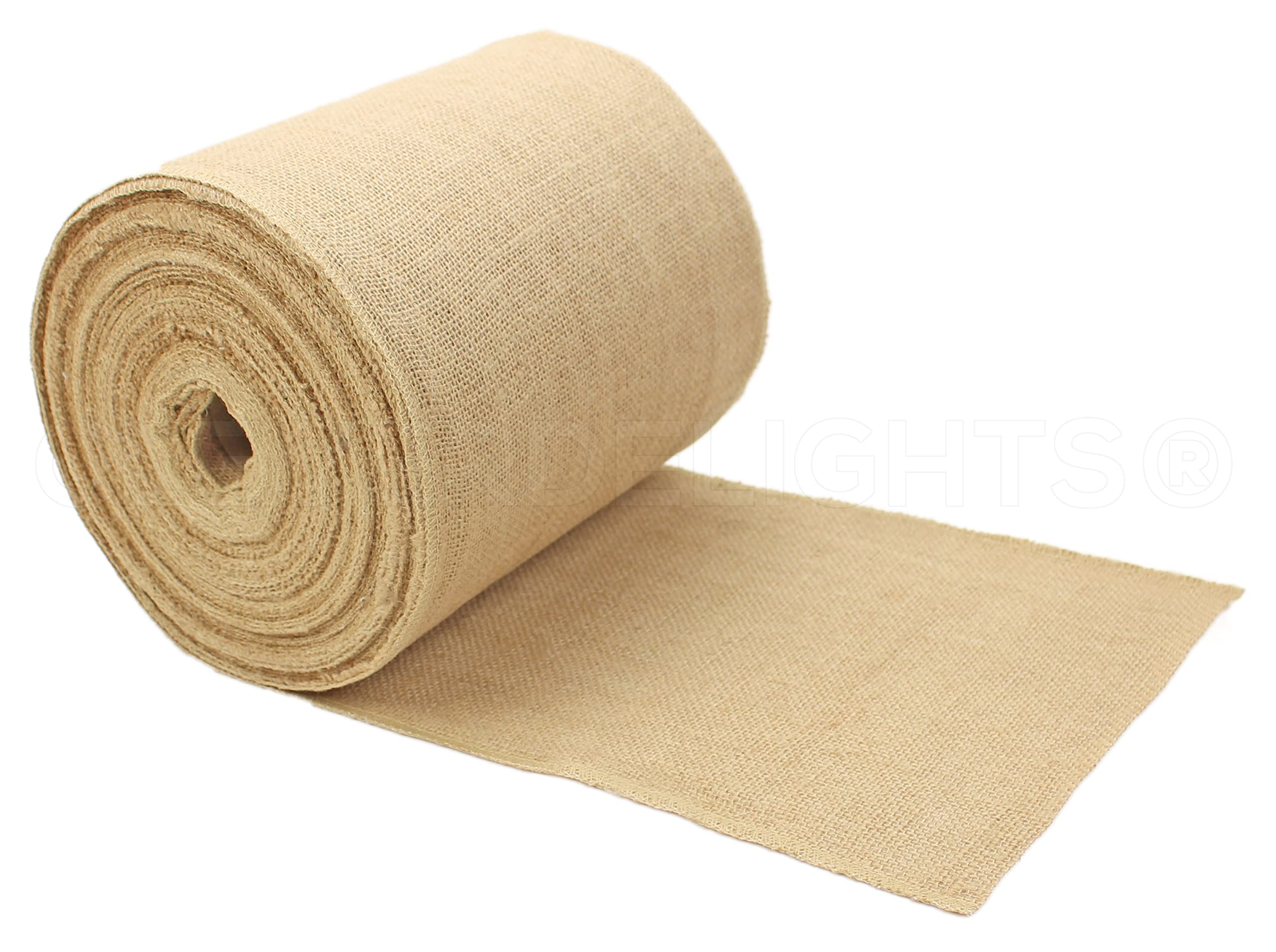 Amazon.com: CleverDelights 9" Premium Burlap Roll - 50 Yards - No-Fray ...