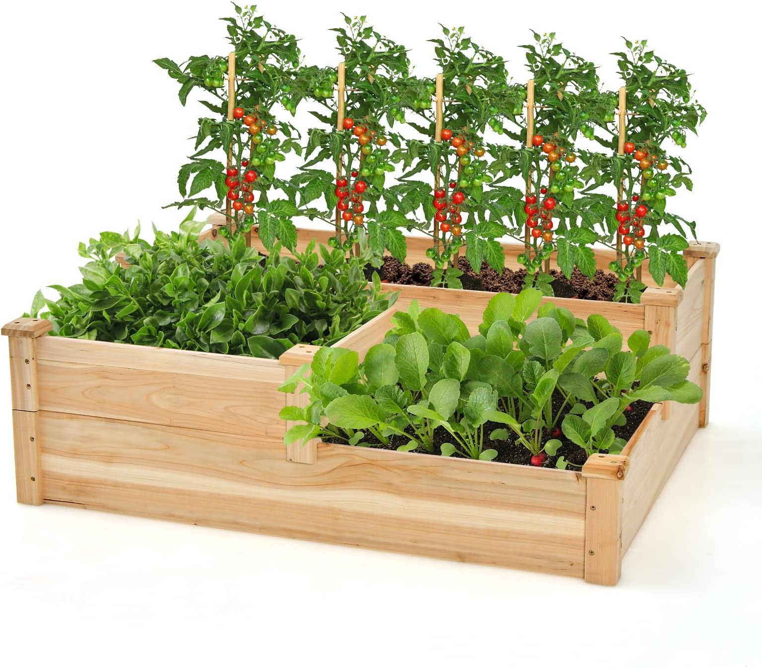Amazon.com: Timberlane Gardens Raised Bed Kit 3 Tiered (1x3 2x3 3x3 ...