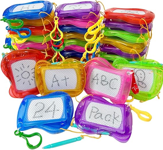 Amazon.com: Giliger 24 pack Mini Magnetic Drawing Board keychain for ...