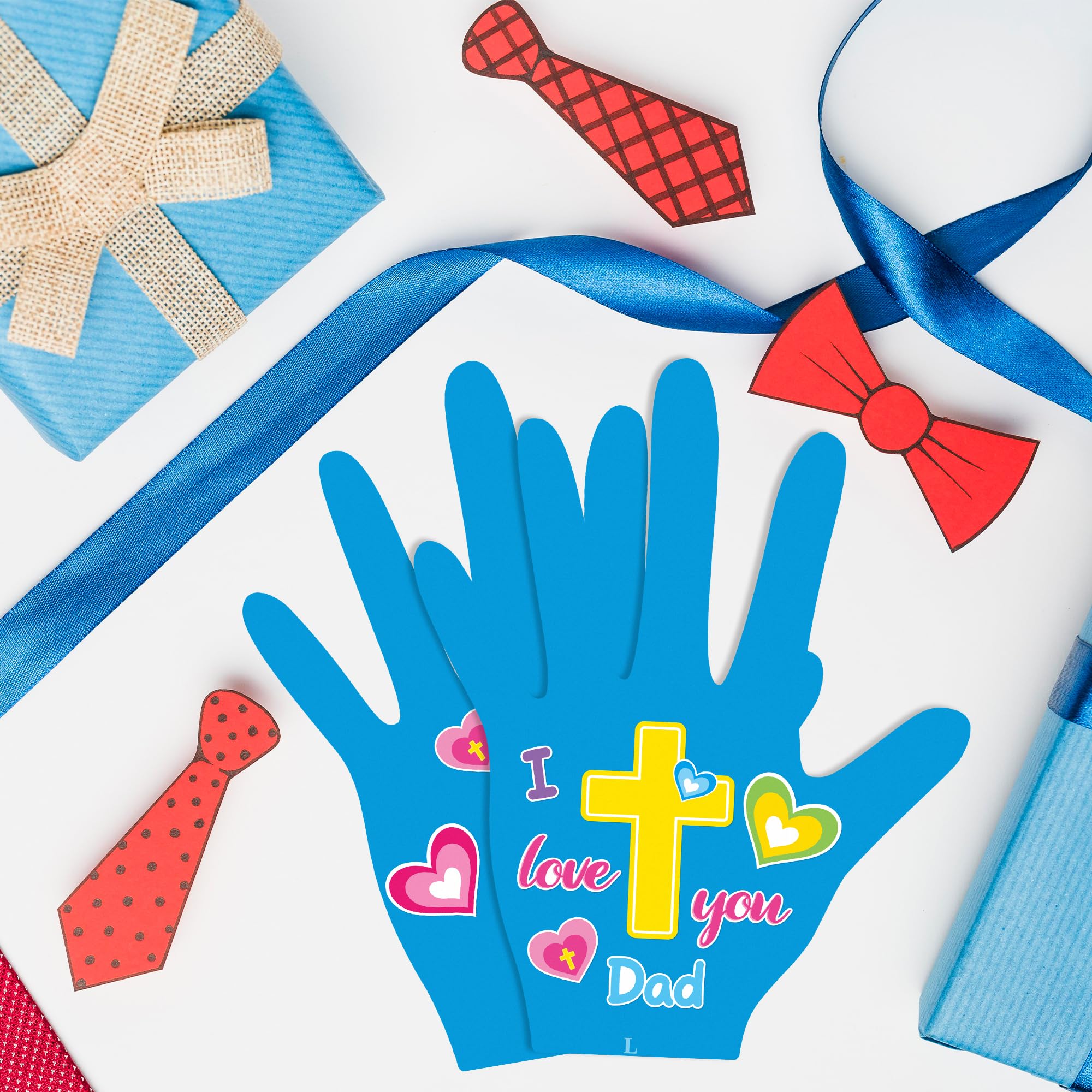 Diy Handprint Tie Craft Kit For Fathers Day Gifts Father's Day Craft ...