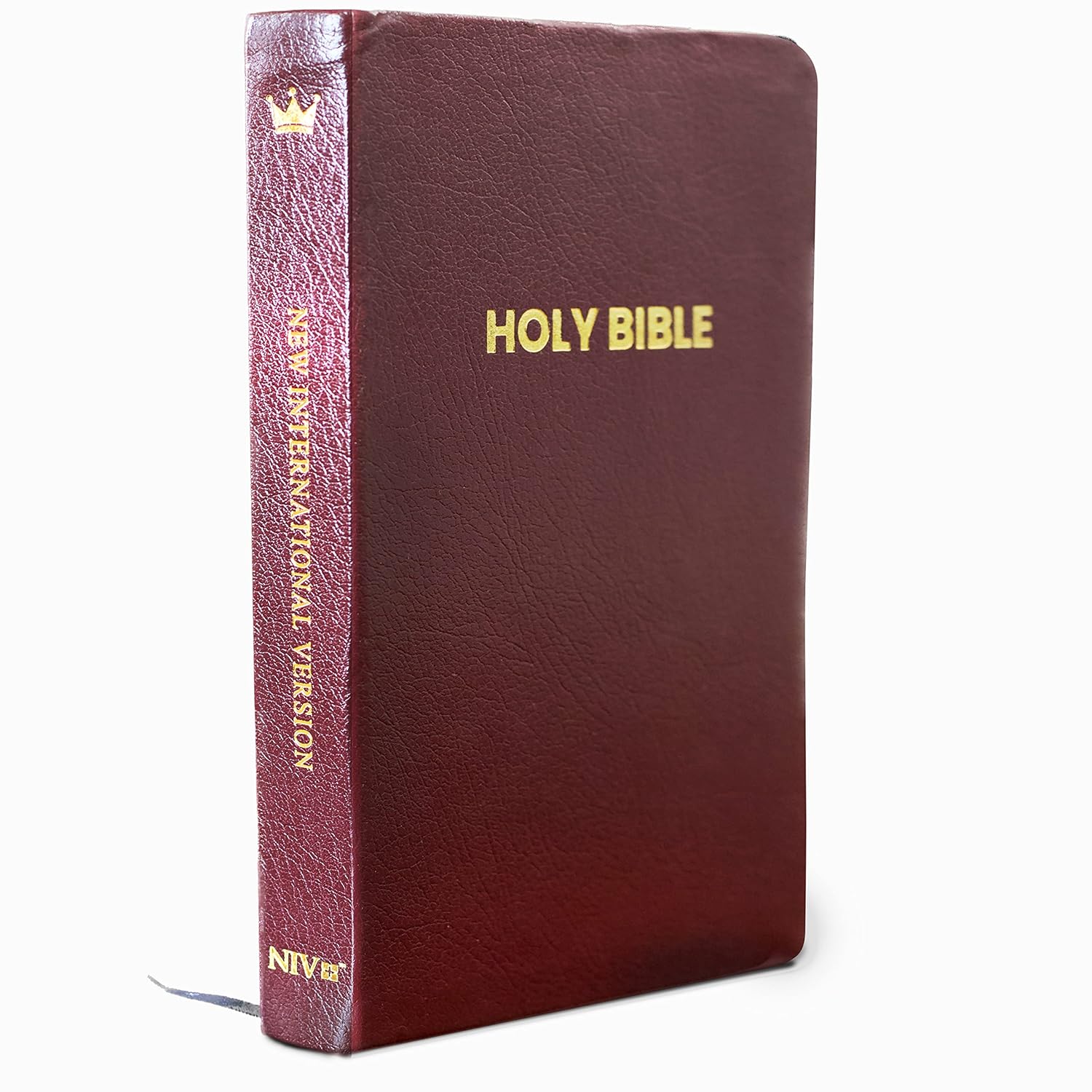 NIV English Bible, Brown Leather Touch Cover, Easy to Read Fonts, Easy ...