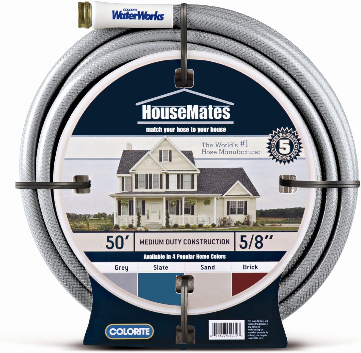 Amazon.com : Colorite CL2104050CFZ 5/8-Inch x 50-Feet Smoke Housemates ...