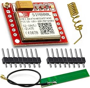 SIM800L Module With Antenna GSM GPRS SMS Quad Band 850/900/1800/1900MHz ...