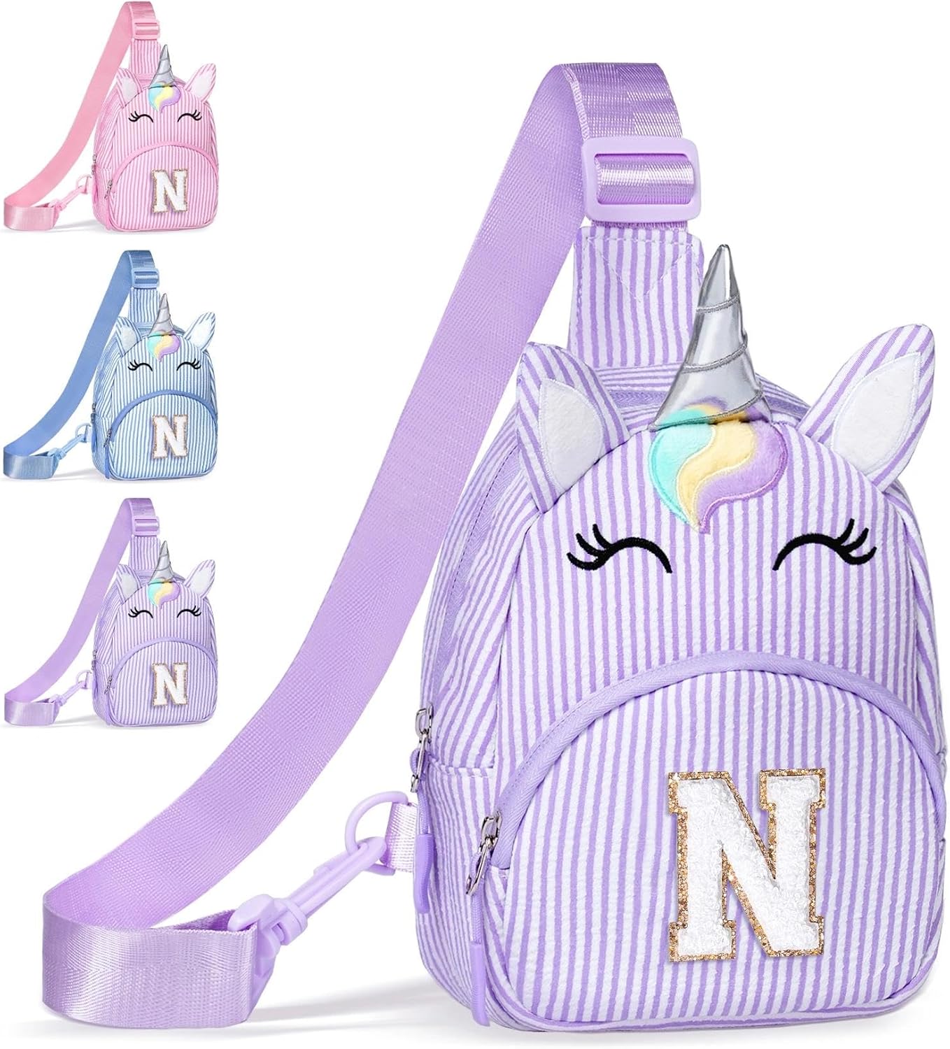 Amazon.com: COSHAYSOO Purple Girl Purse Crossbody Sling Bag Unique ...
