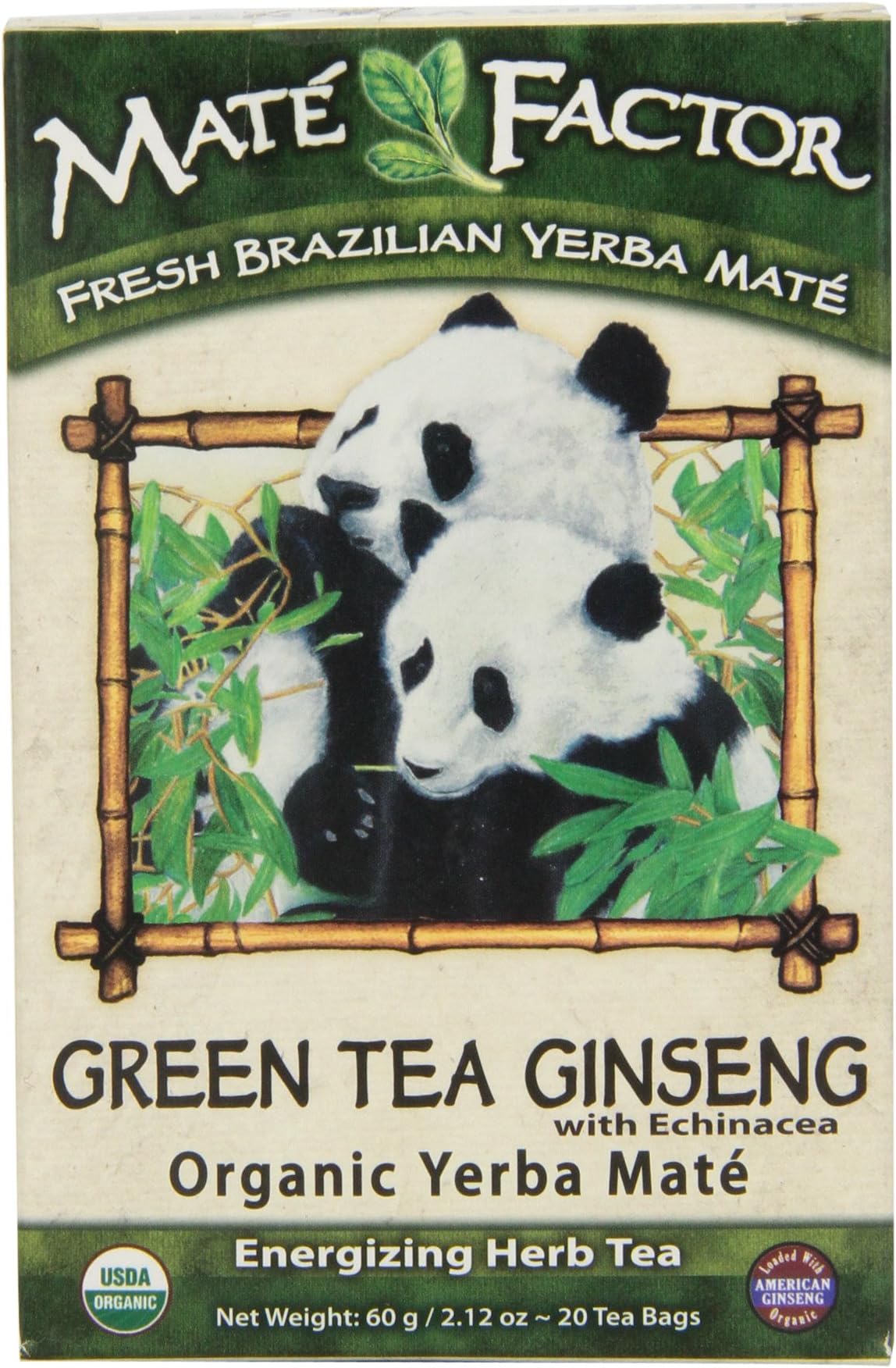 Amazon.com : THE MATE FACTOR Lemon Ginger, 20 Count : Grocery Tea ...