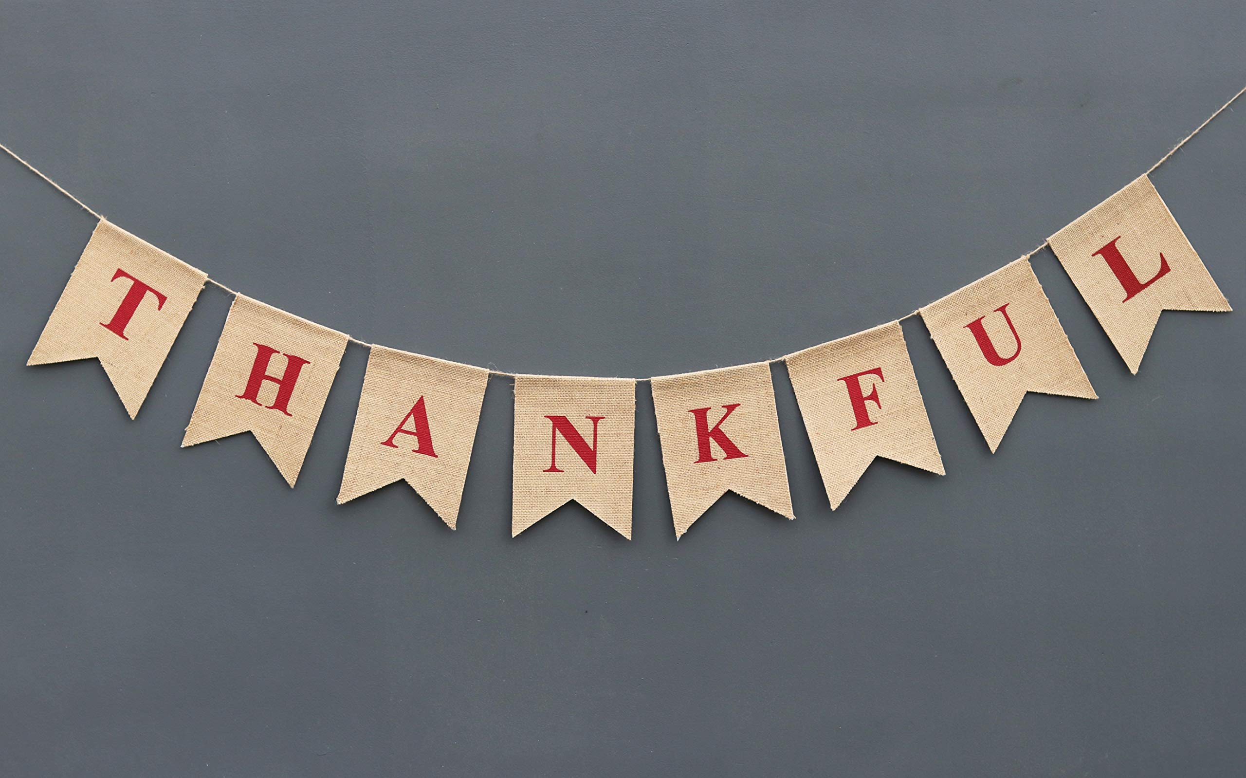 Give Thanks Burlap Banner