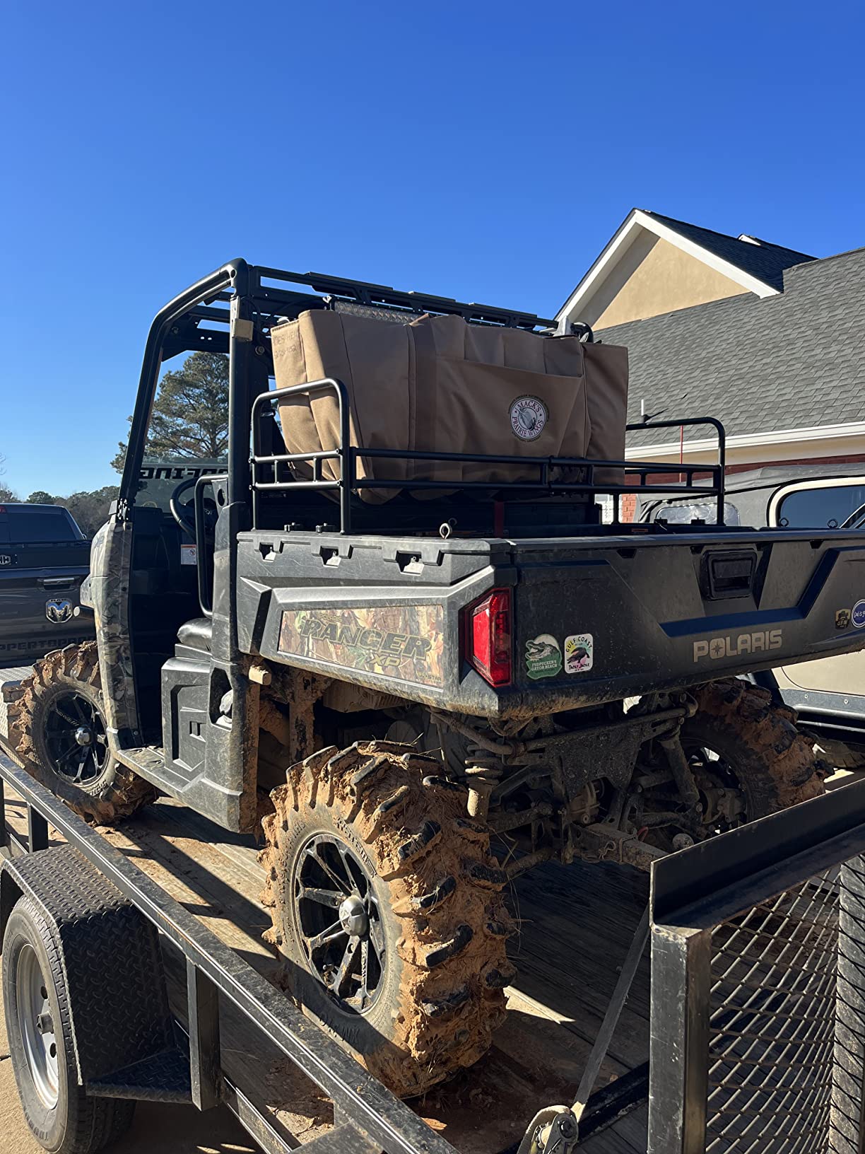 Amazon.com: HECASA Steel Cargo Rack Compatible with 2010-2018 Polaris ...