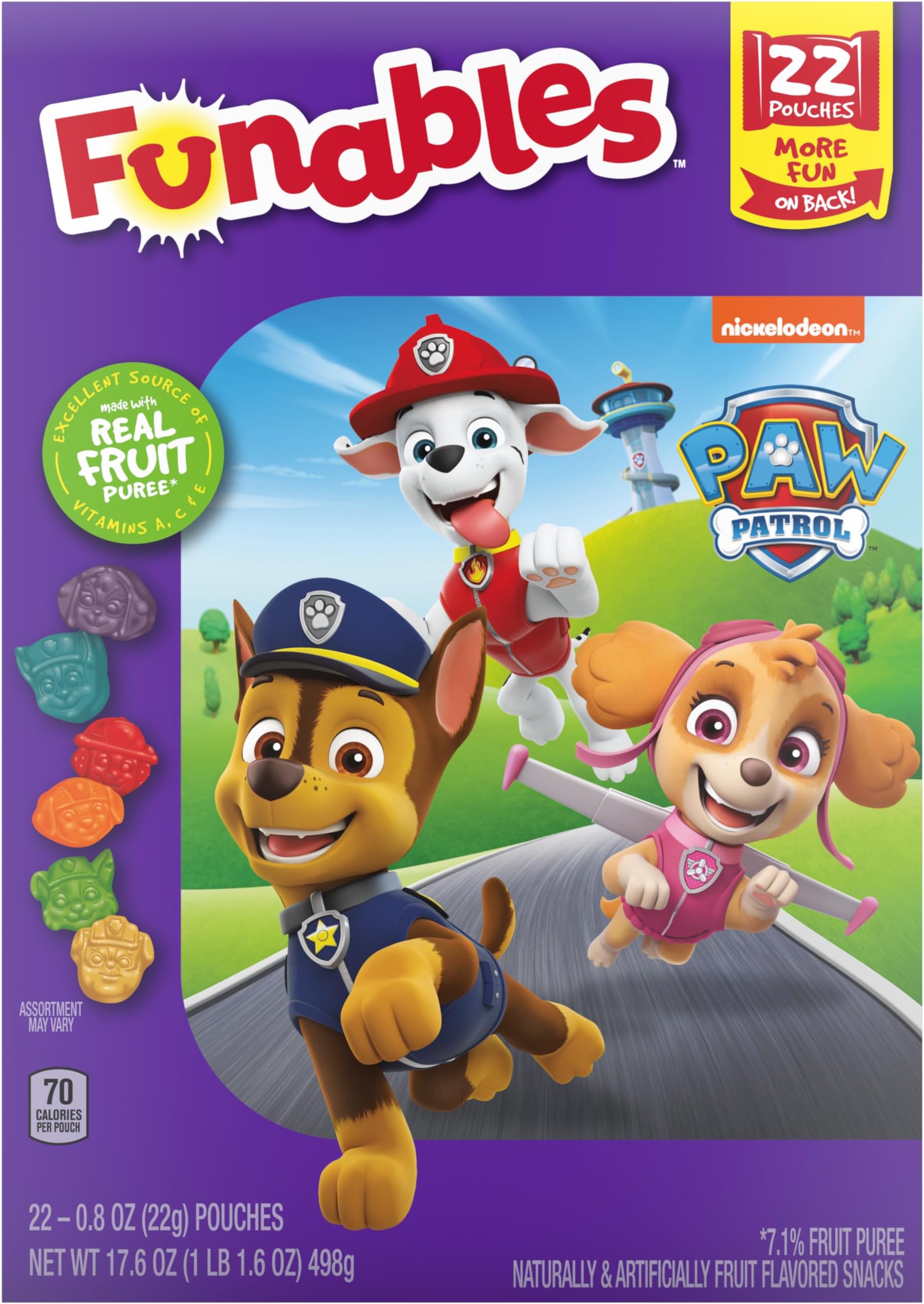 Amazon.com : Funables Fruity Snacks, Mixed Berry, Flavored Snacks, Back ...