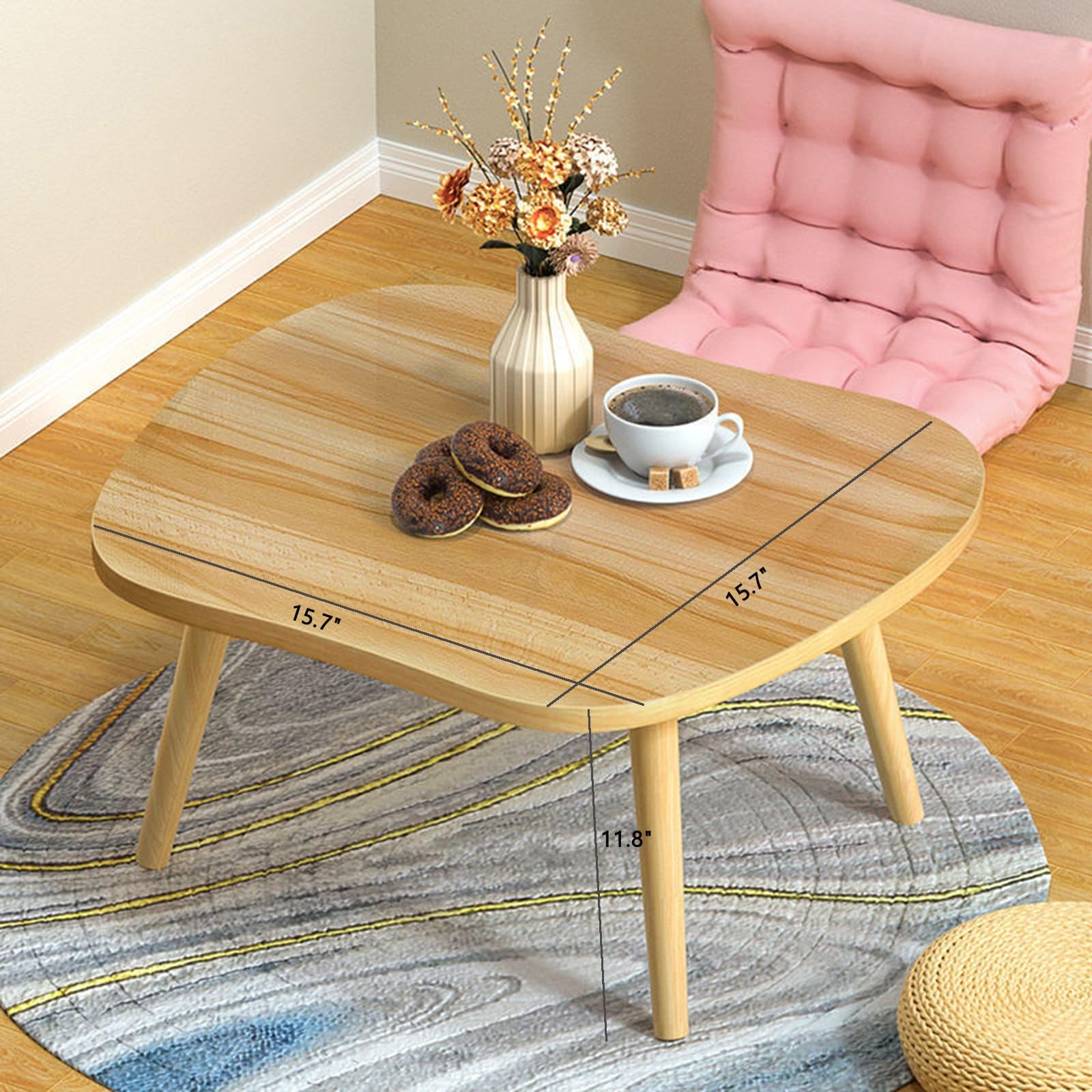 Retro Coffee Tables Small Living Room Costway Retro Rectangular Center