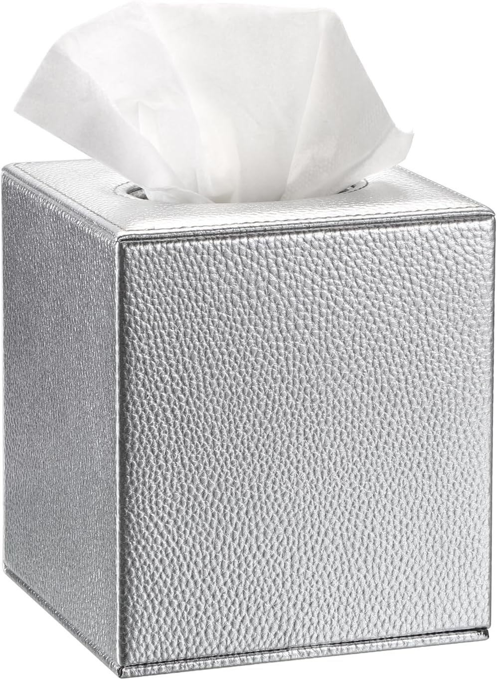 Amazon.com: Sumnacon Tissue Box Cover Square Tissue Box Stylish PU ...