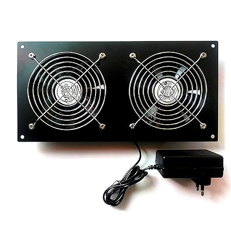 Rack Mount Fan - 4 Fans Server Cooling System - 1U 19" Rackmount ...