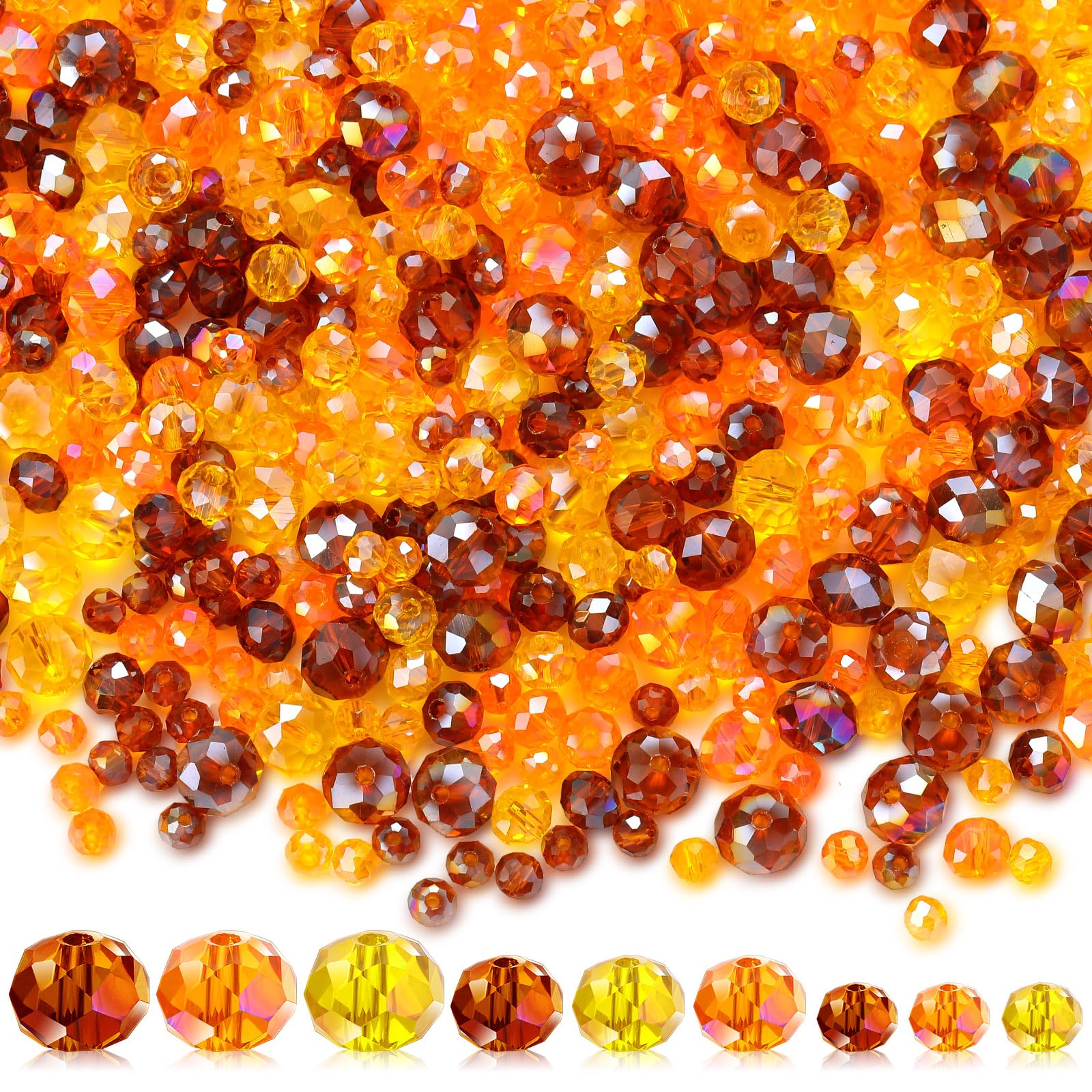 Amazon.com: Kigeli 1350 Pcs Thanksgiving Beads Thanksgiving Crystal ...