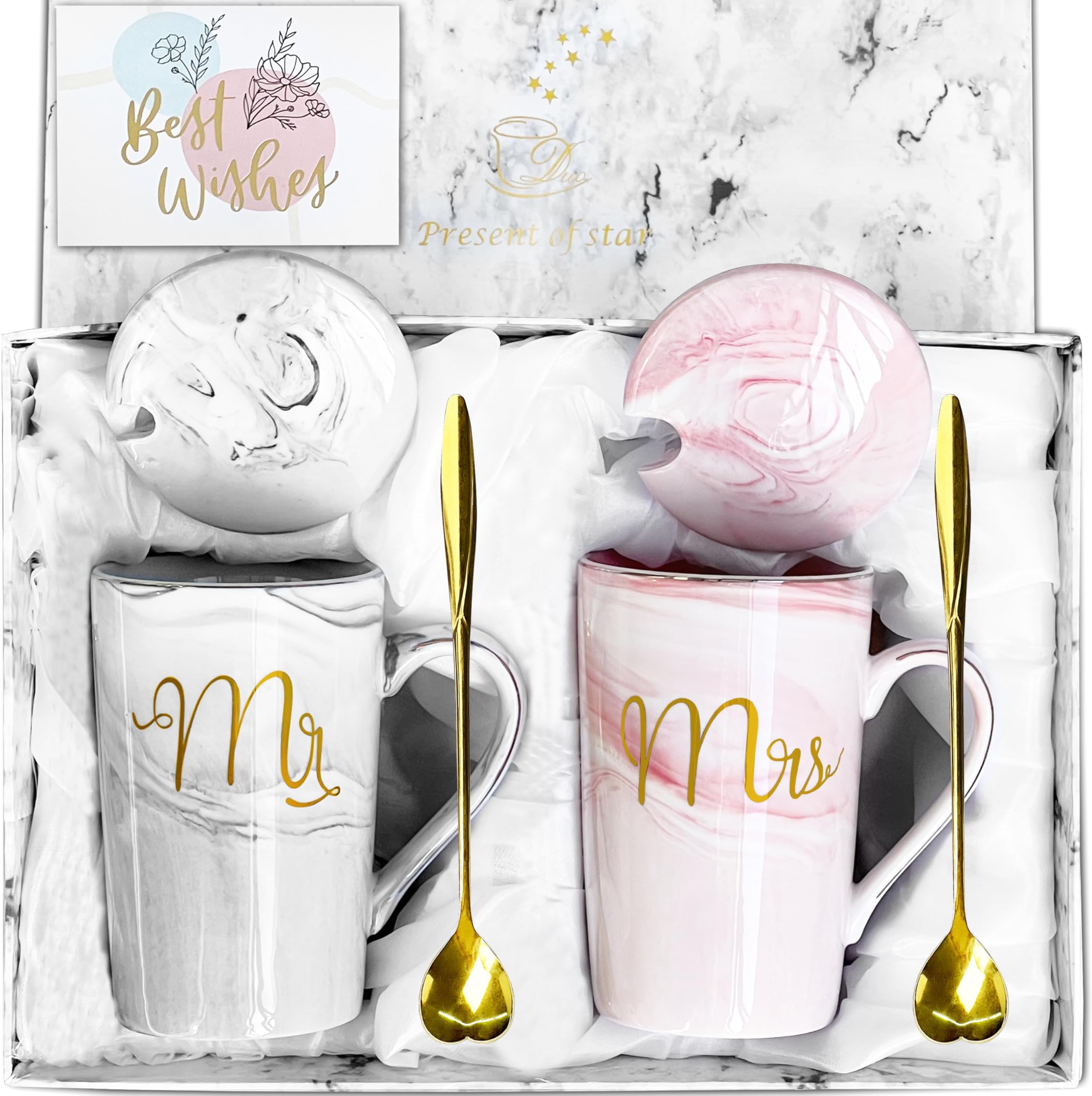 Amazon.com: Mr and Mrs Coffee Mugs - 2025 Wedding Gifts for Couple ...