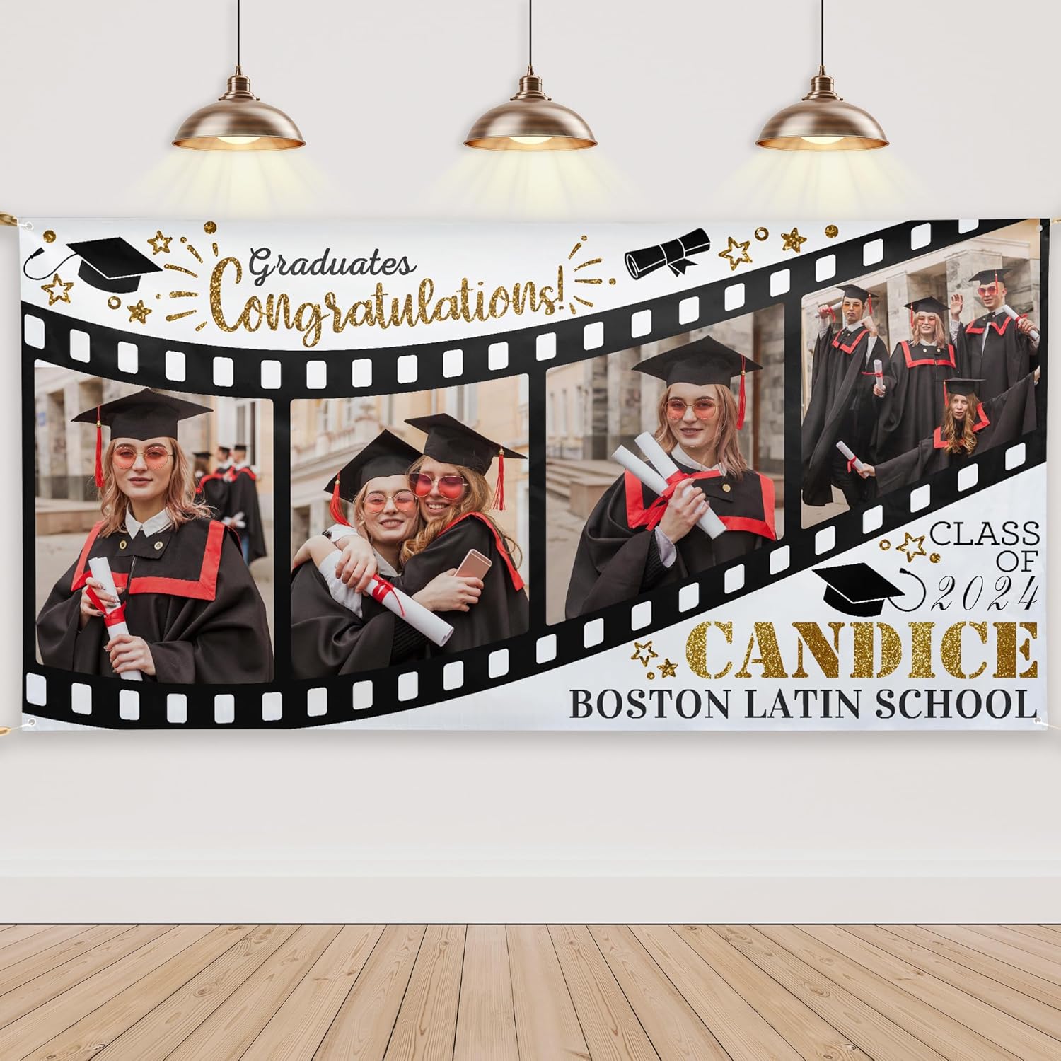 Amazon.com: Custom GraduationBanner with Photo Name Personalized ...