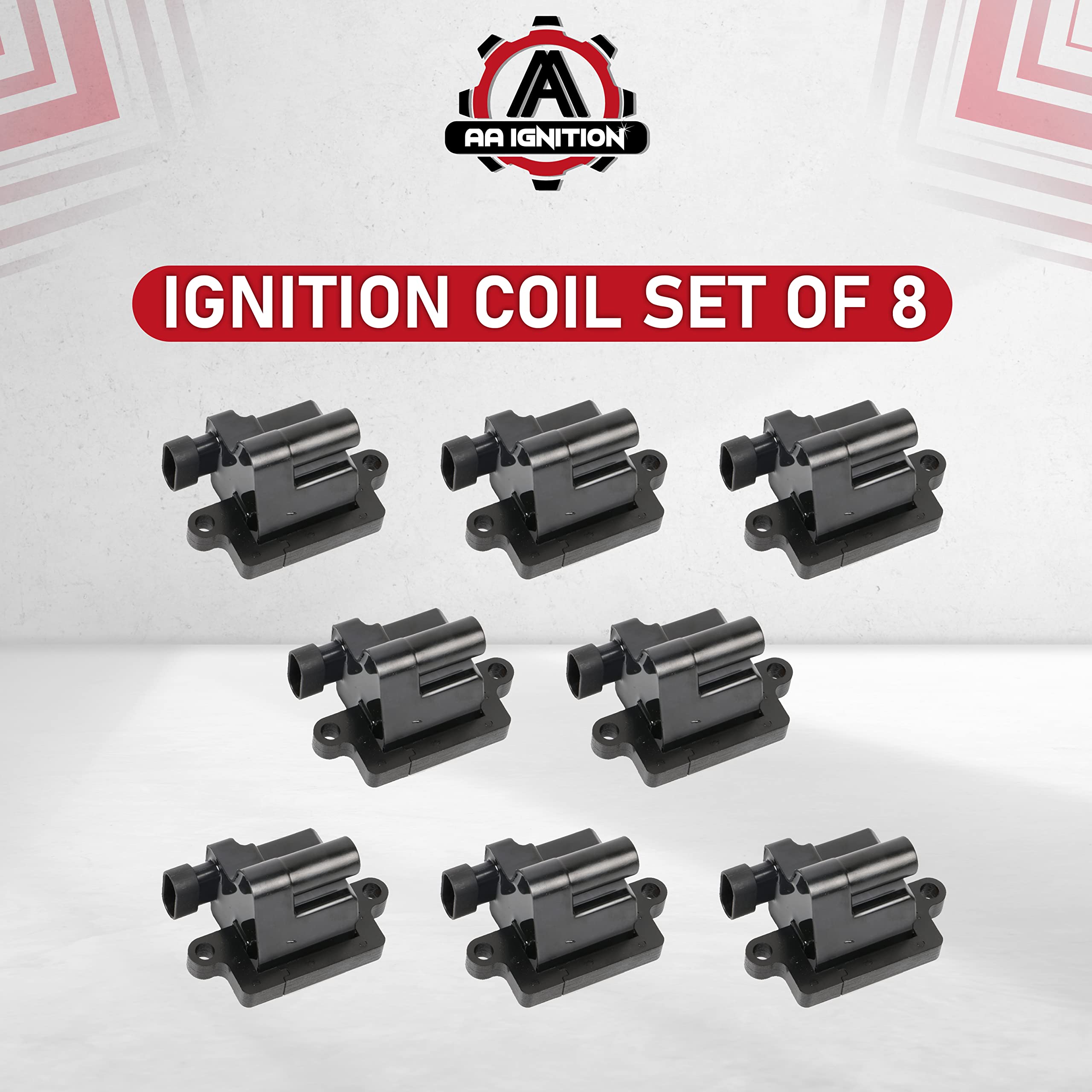 Ignition Coil Pack Set of 8 - Replaces 12558693, GN10298, C1208, D581 ...