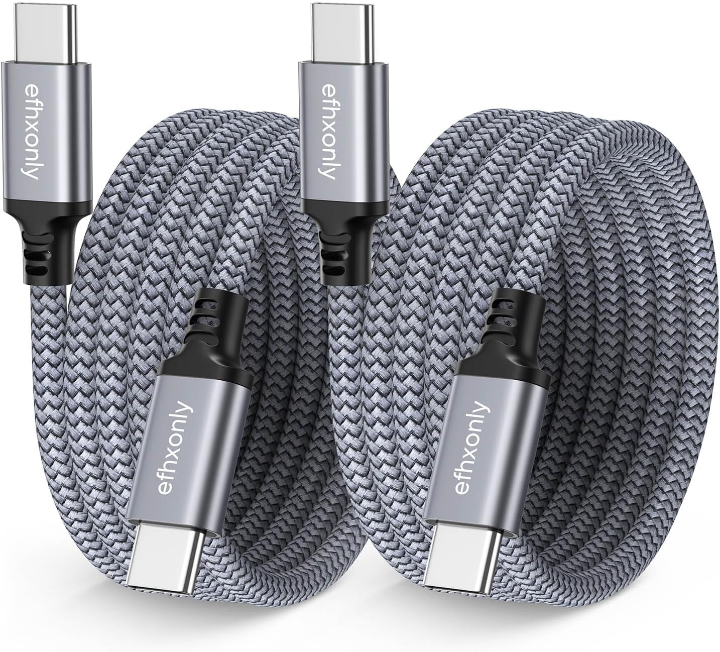 Amazon.com: efhxonly USB C to C Cable [5ft, 2-Pack], USBC to USBC Fast ...