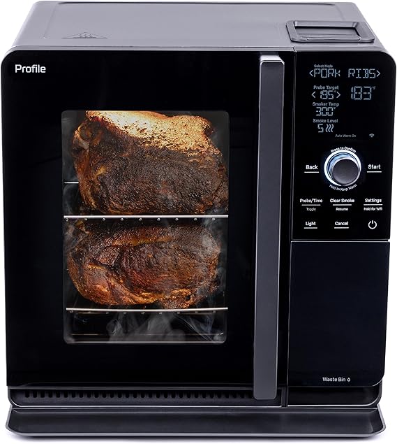 Amazon.com: GE Profile™ Smart Indoor Pellet Smoker, with Active Smoke ...