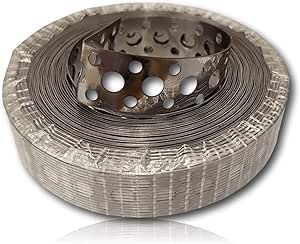 LLB Galvanised Metal Band Steel Fixing Strap Builders 10 Meter / 39 ...