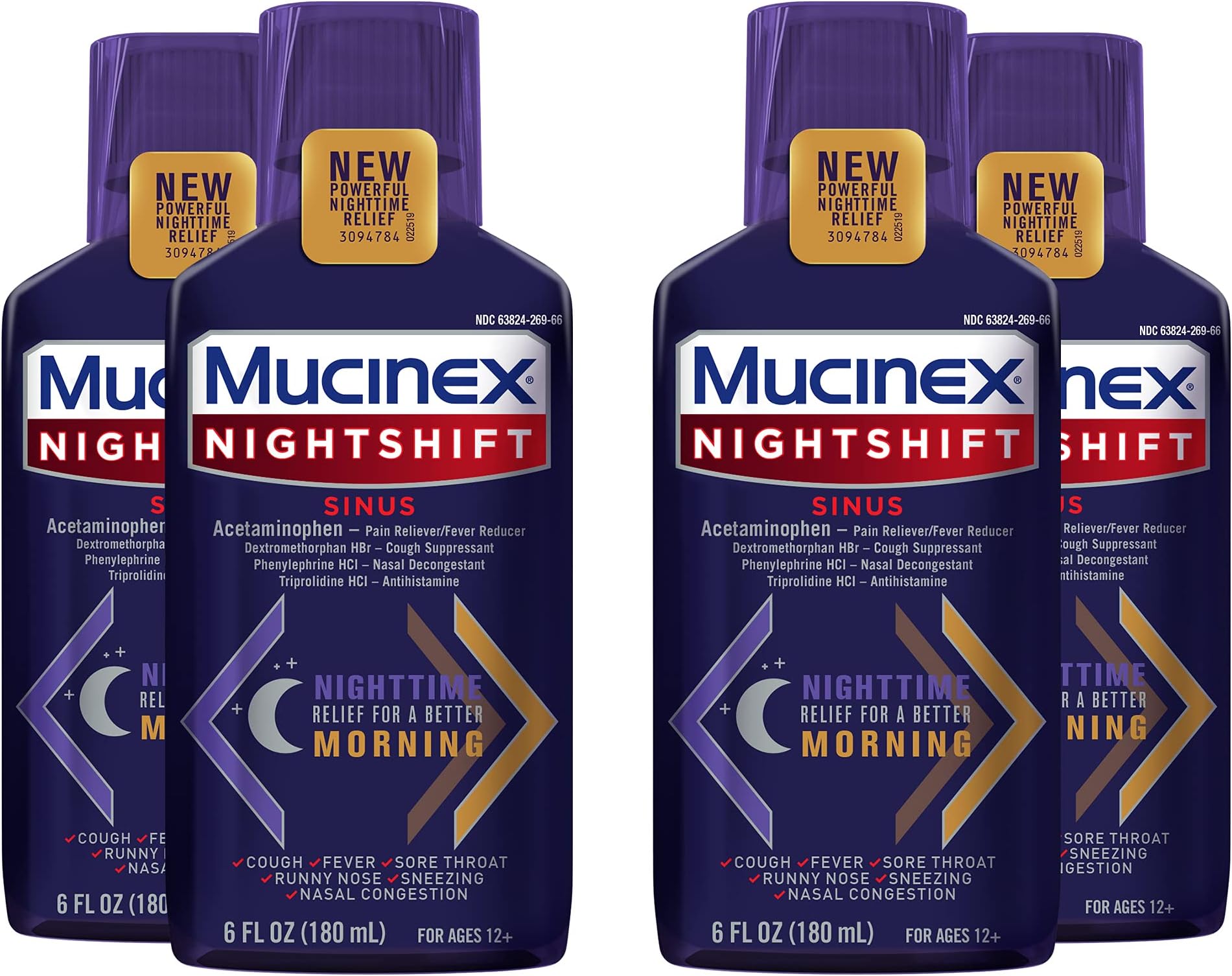 Amazon.com: Mucinex Nightshift Sinus, Nighttime Sinus Symptom Relief ...