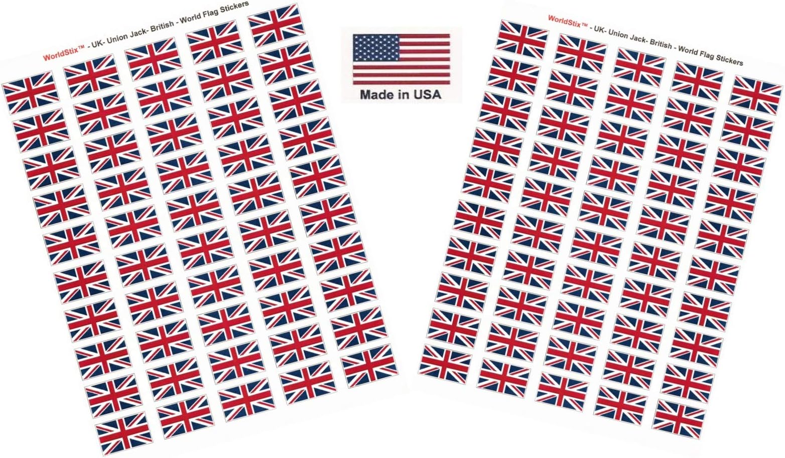 Amazon.com: MADE in USA! 100 Country Flag 1.5" x 1" Self Adhesive World ...