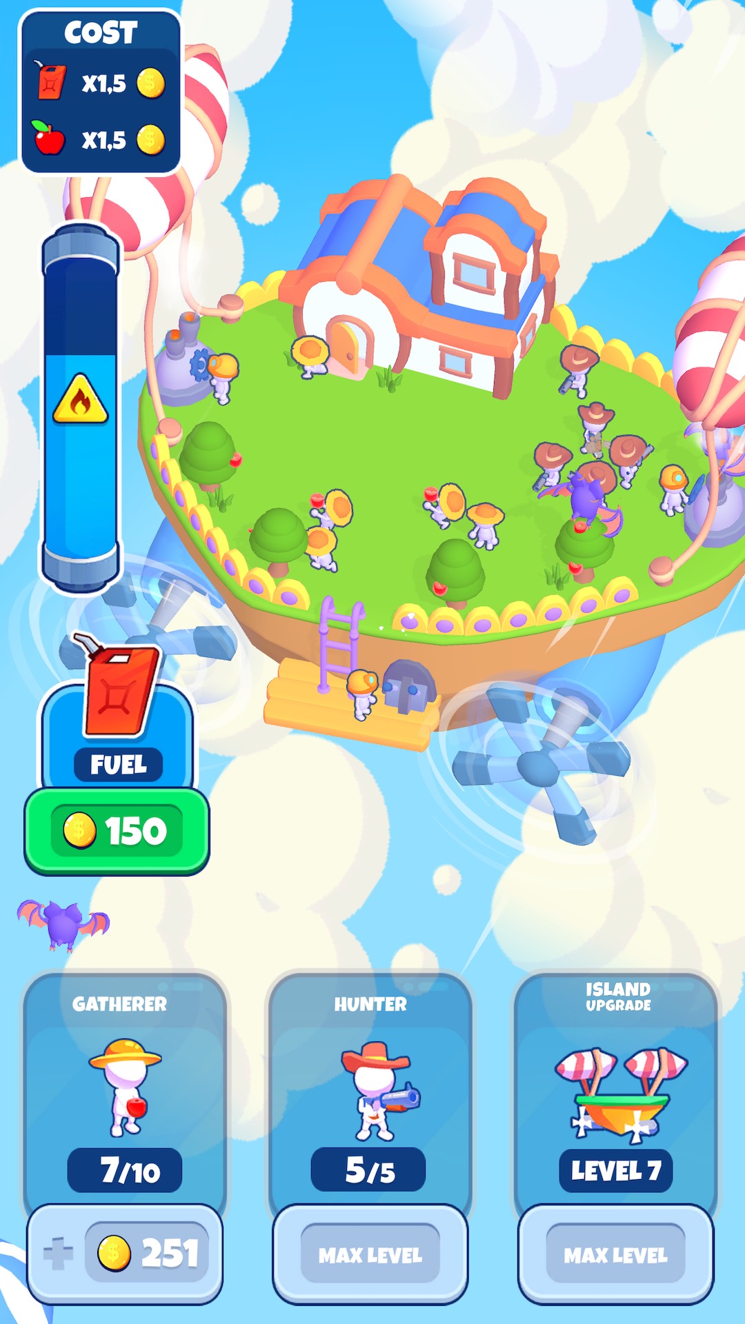 Flying Island: Tapping games - islands of adventure - App on the Amazon ...