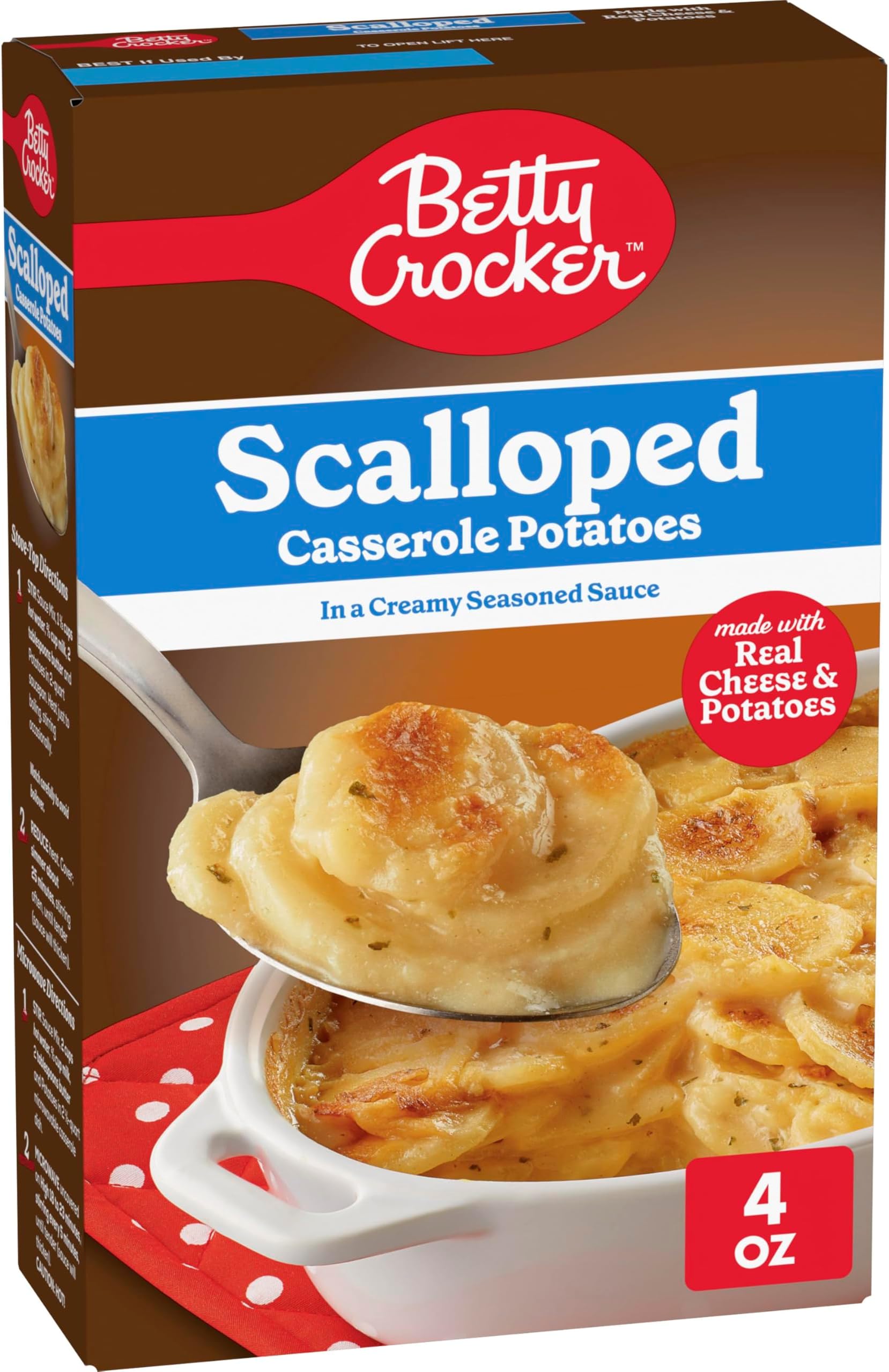 Amazon.com : Amazon Fresh, Scalloped Potatoes, 4.7 Oz (Pack of 3 ...