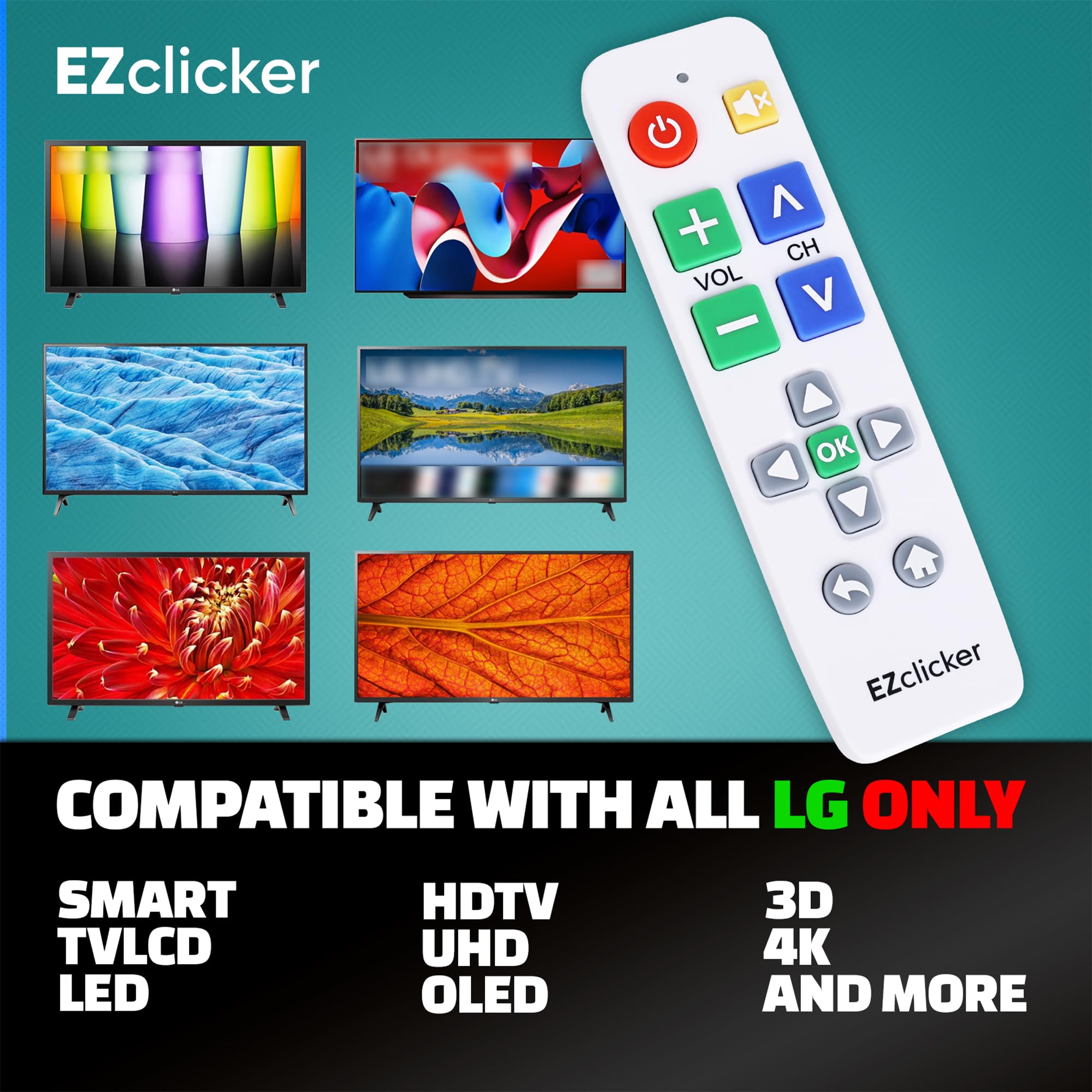 LG TV Remote | Big Button...B0F95KTFKC | Encarguelo.com.ec