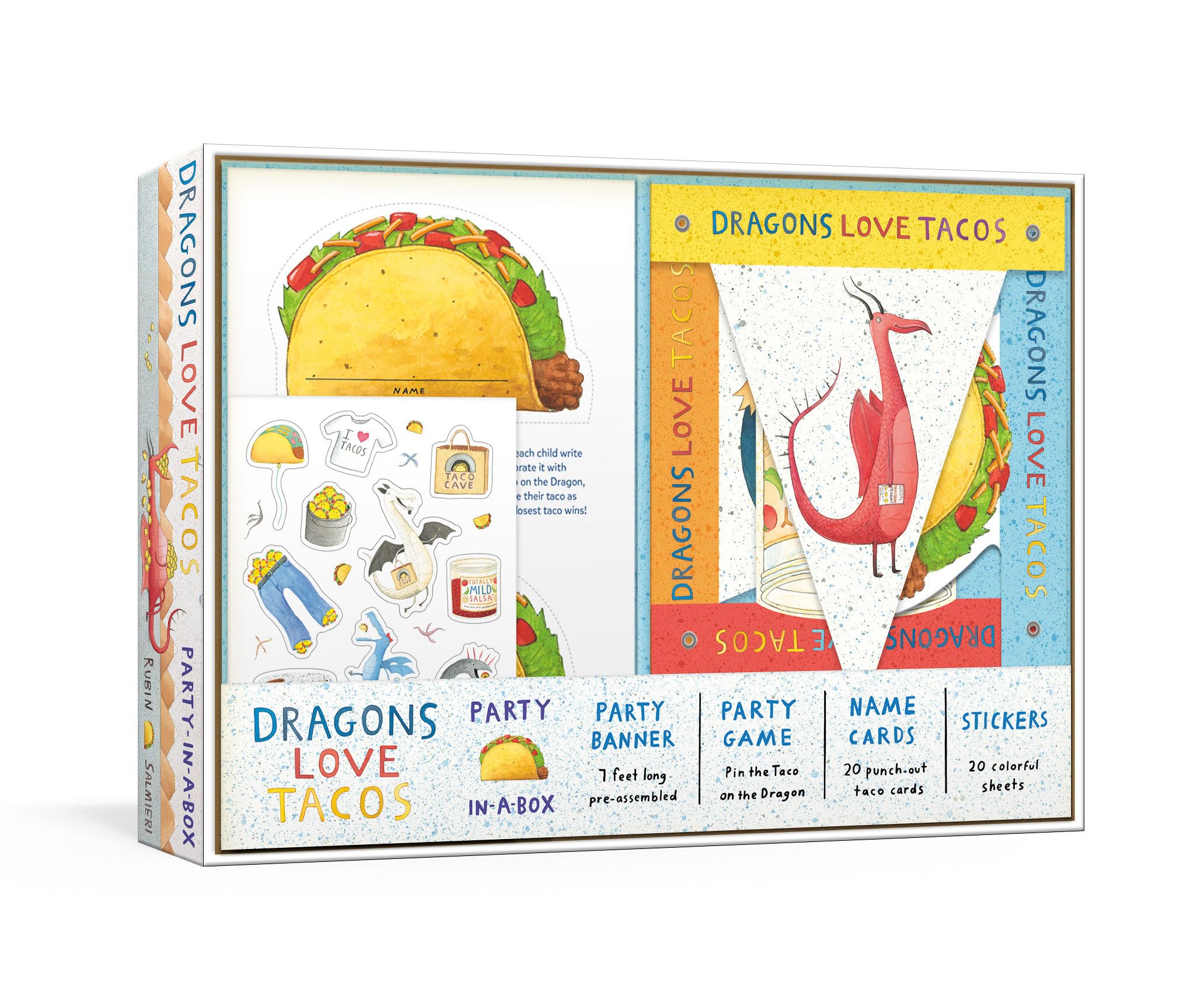 Dragons Love Tacos Party-in-a-Box: Includes Fold-Out Game, Banner, and ...