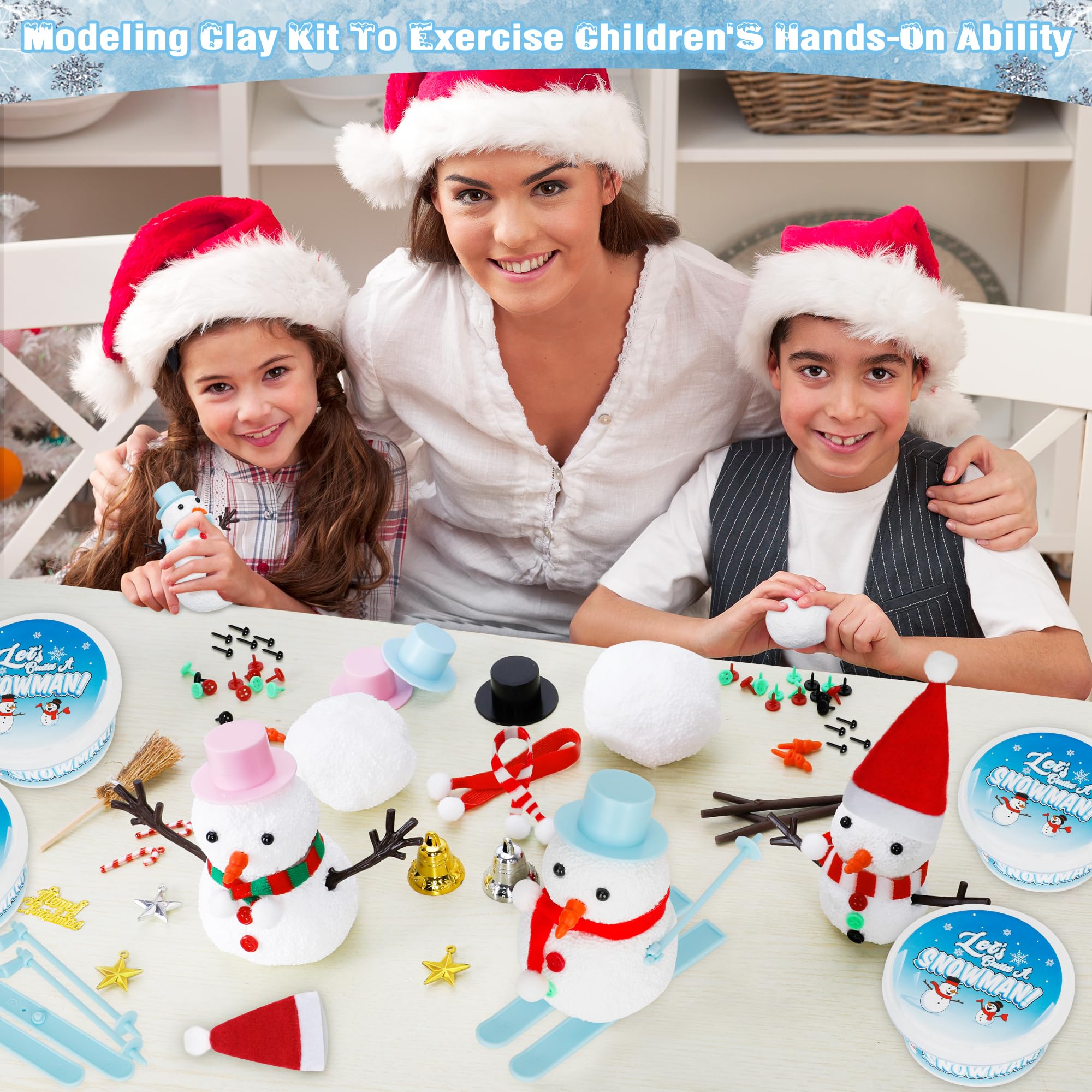 Snapklik.com : 24 Pack Build A Snowman Kit, Christmas DIY Snowman ...