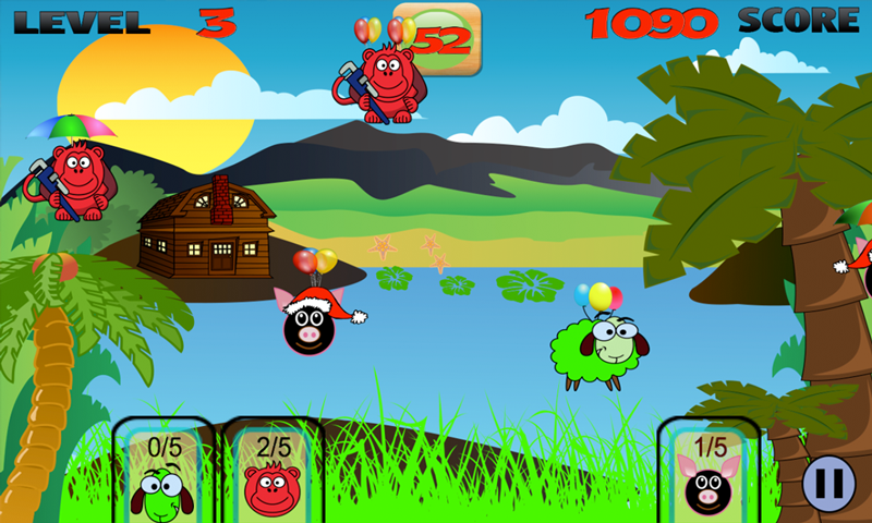 Bad Farm with Angry Animals ( Monkey, Cow, Sheep, Pigs, Chicken ) Space ...