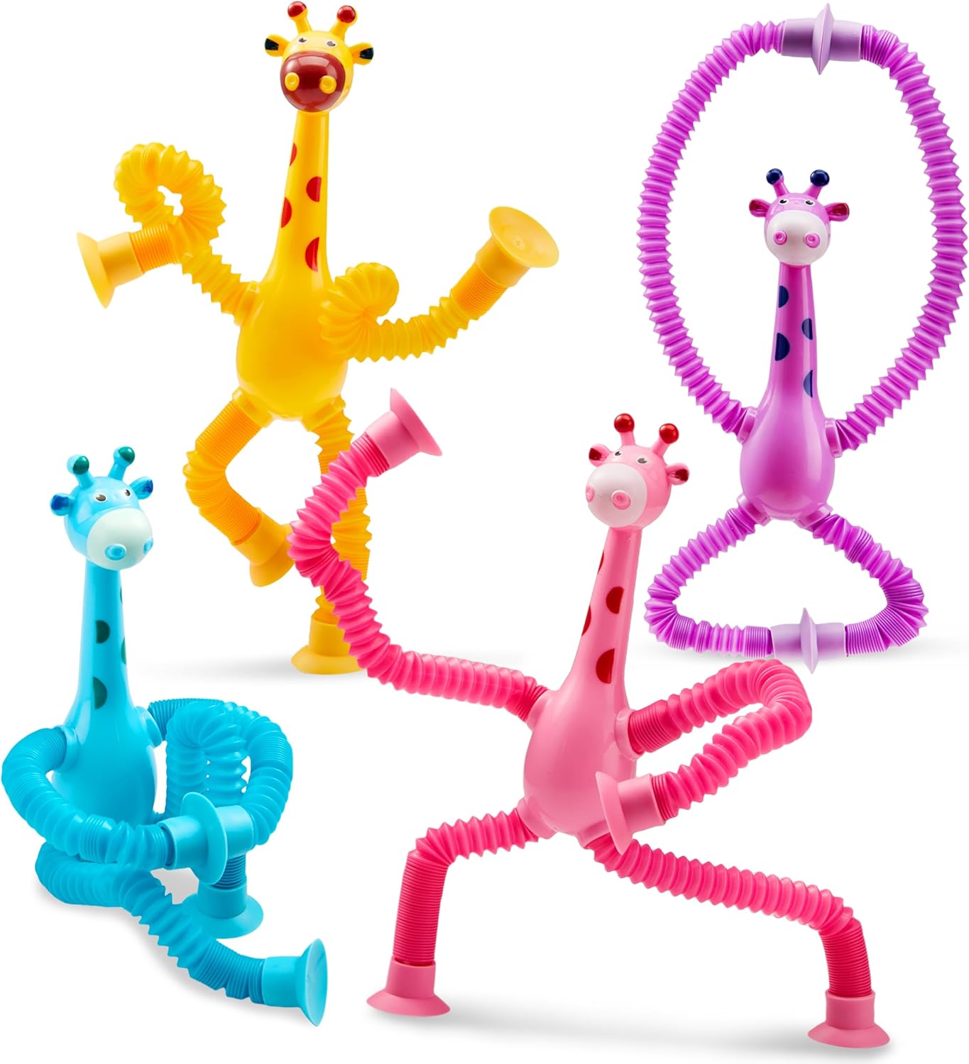 Amazon.com: JOYIN Pop Tubes Giraffe Toys for Kids, 4 Pcs Sensory Tubes ...