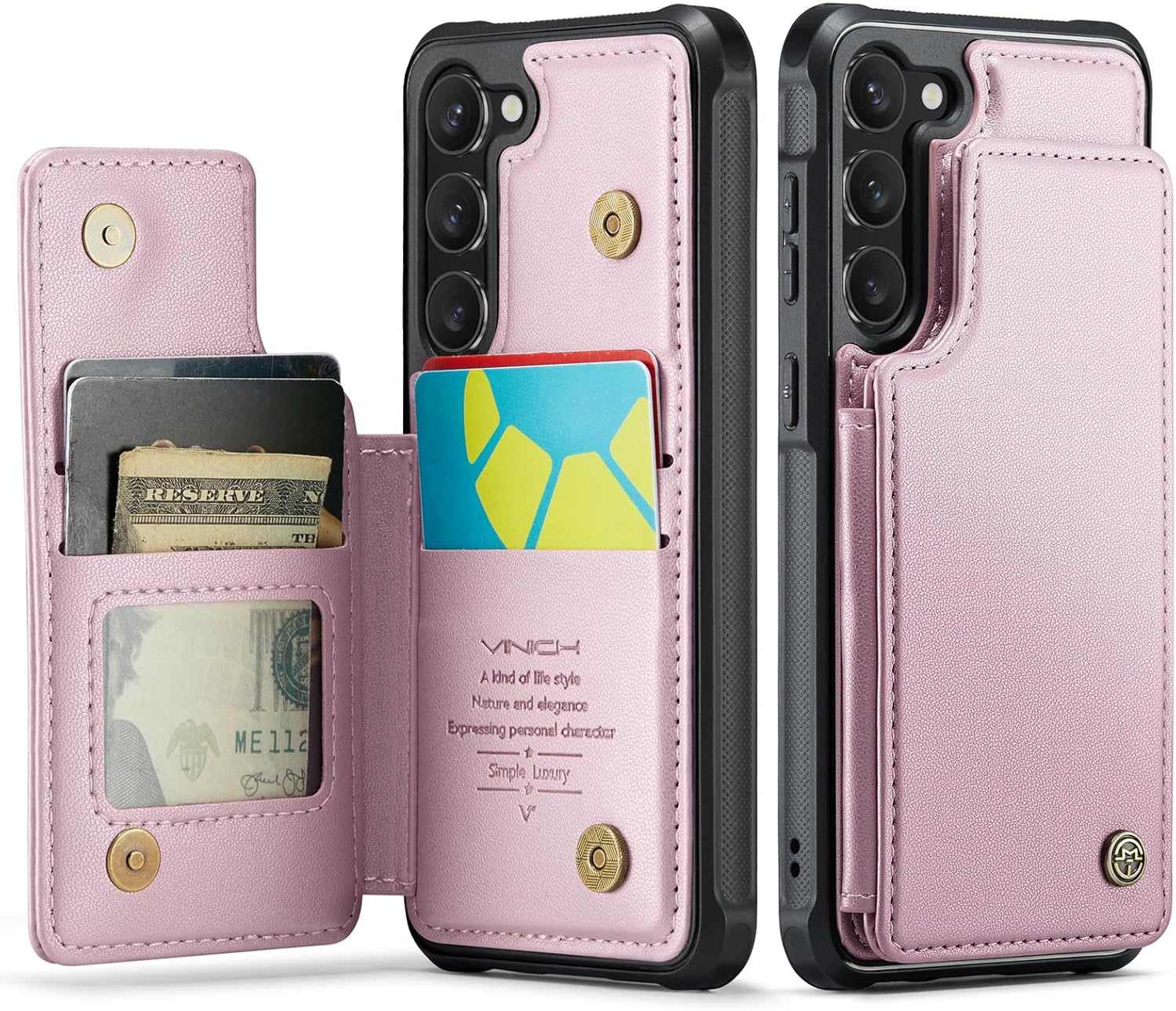 Amazon.com: Vinich for Samsung Galaxy S23 Wallet Case with Card Holder ...