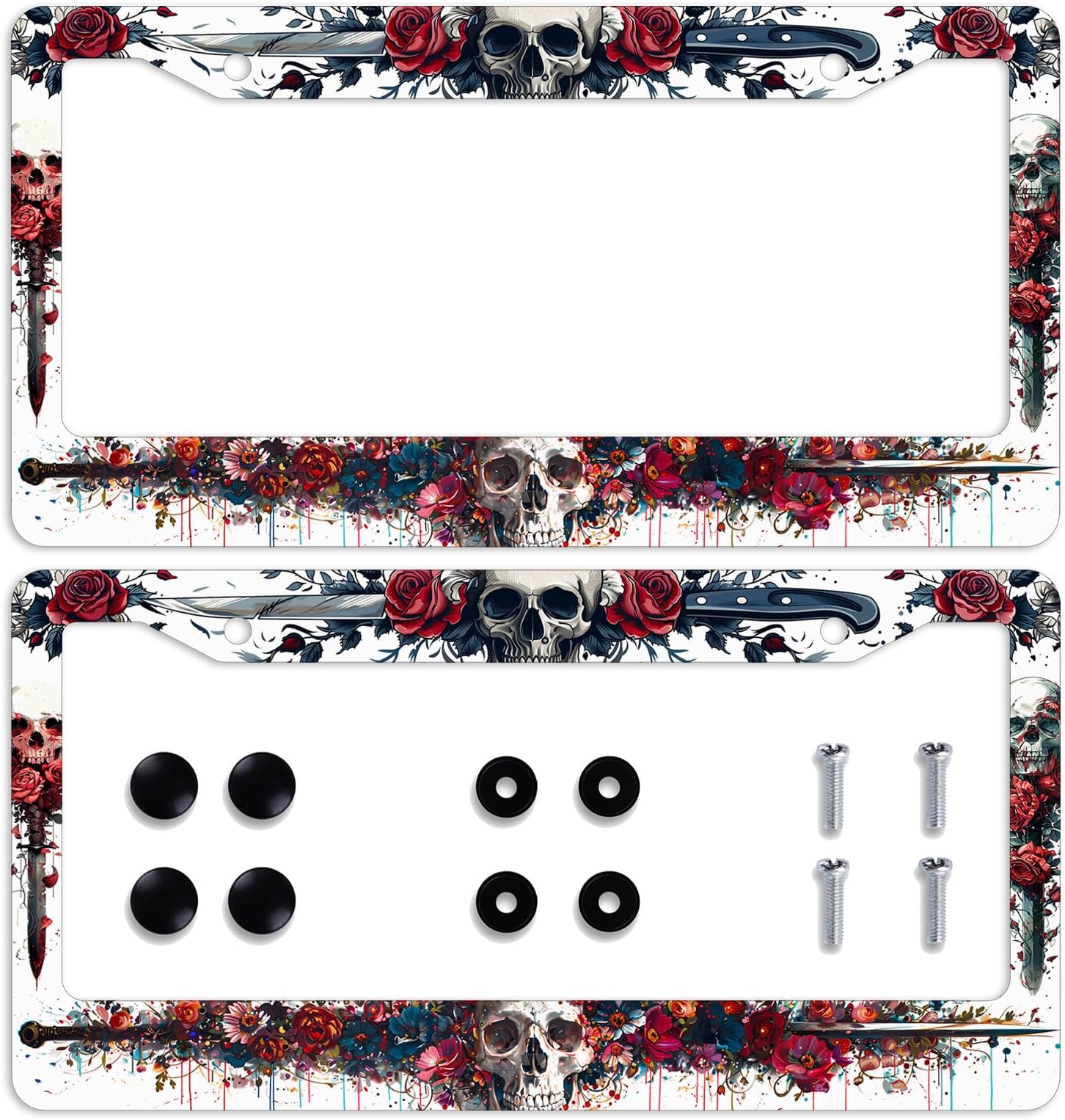 Amazon.com: Ettonsun 2-Pack License Plate Frames - License Plate Covers ...