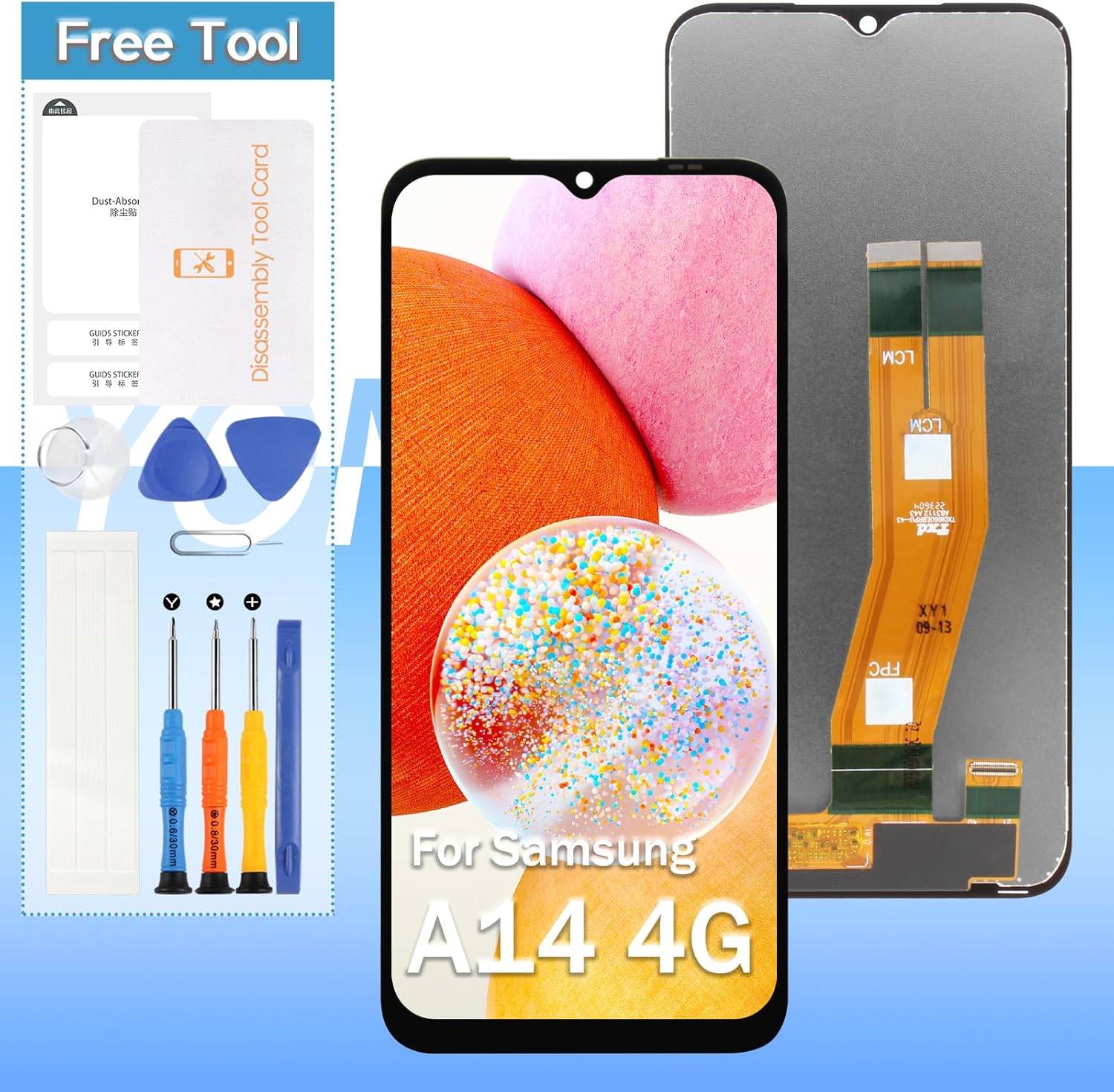 Amazon.com: Yondista for Samsung Galaxy A14 4G Screen Replacement SM ...