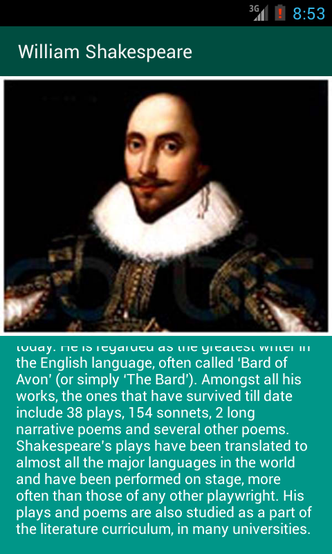William Shakespeare - App on Amazon Appstore