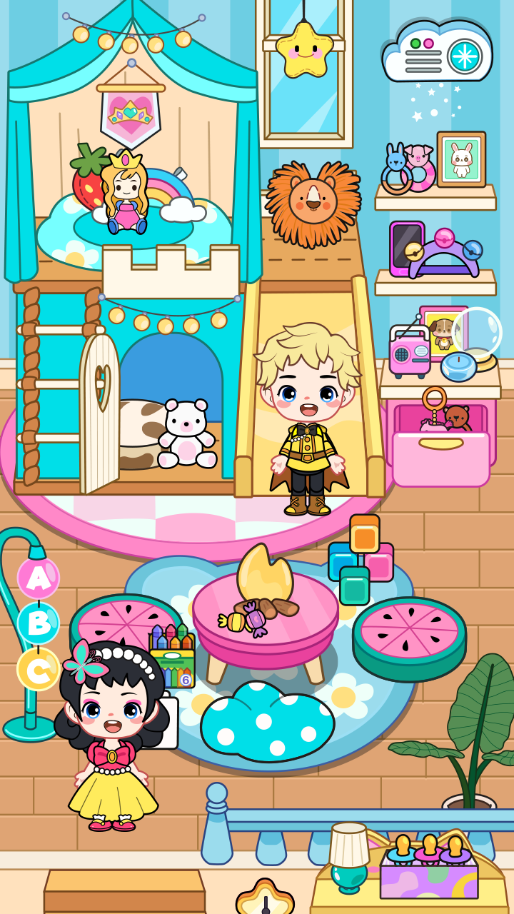 Princess Castle World - Royal Kids Kingdom Town & City Life Dollhouse ...