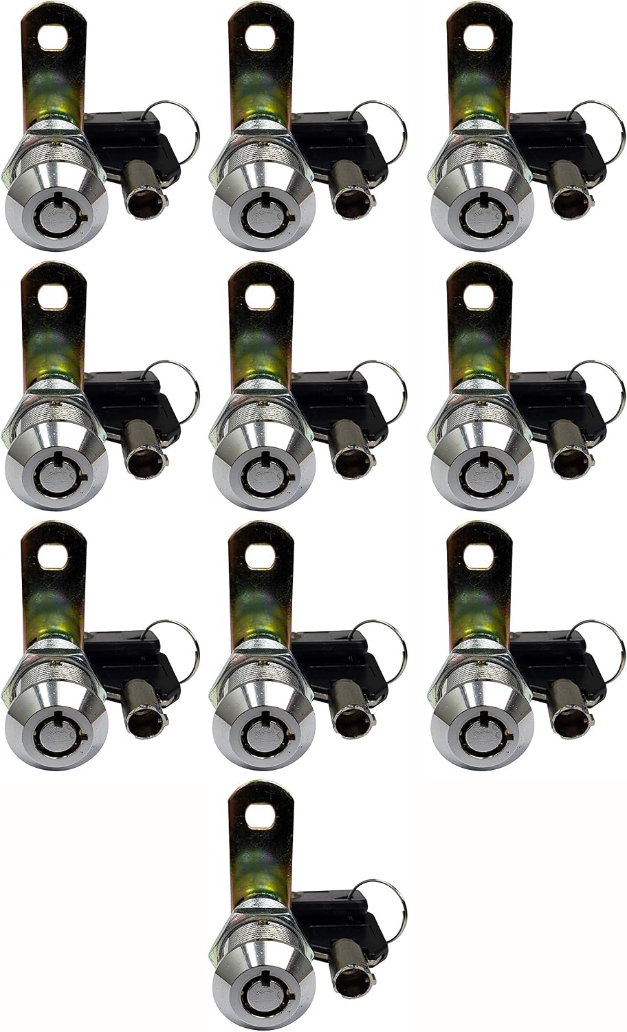 Admiral Locks 1-1/4” Tubular Cam Lock, Keyed Alike Removable Key RV ...