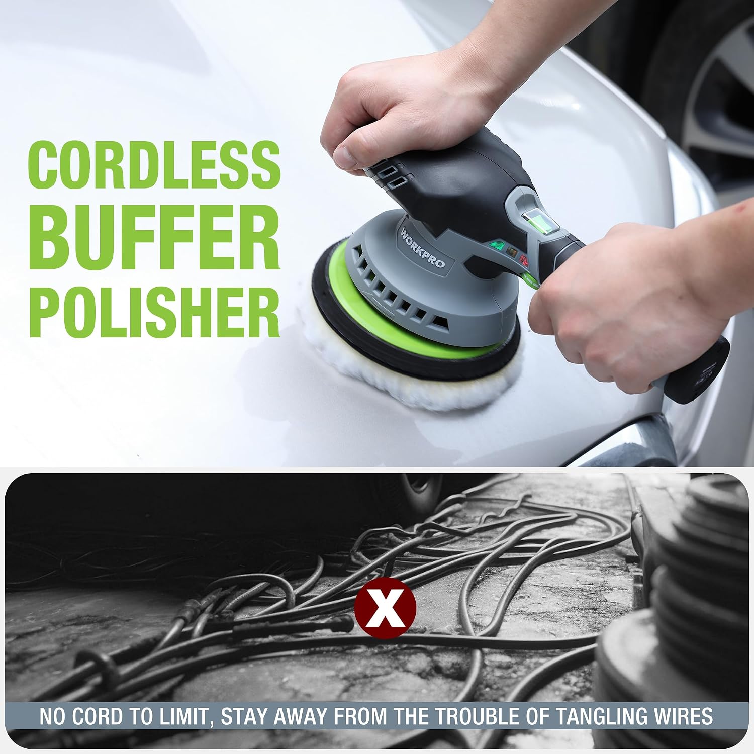 WORKPRO 12V Cordless Car Buffer Polisher Kit with Nepal | Ubuy